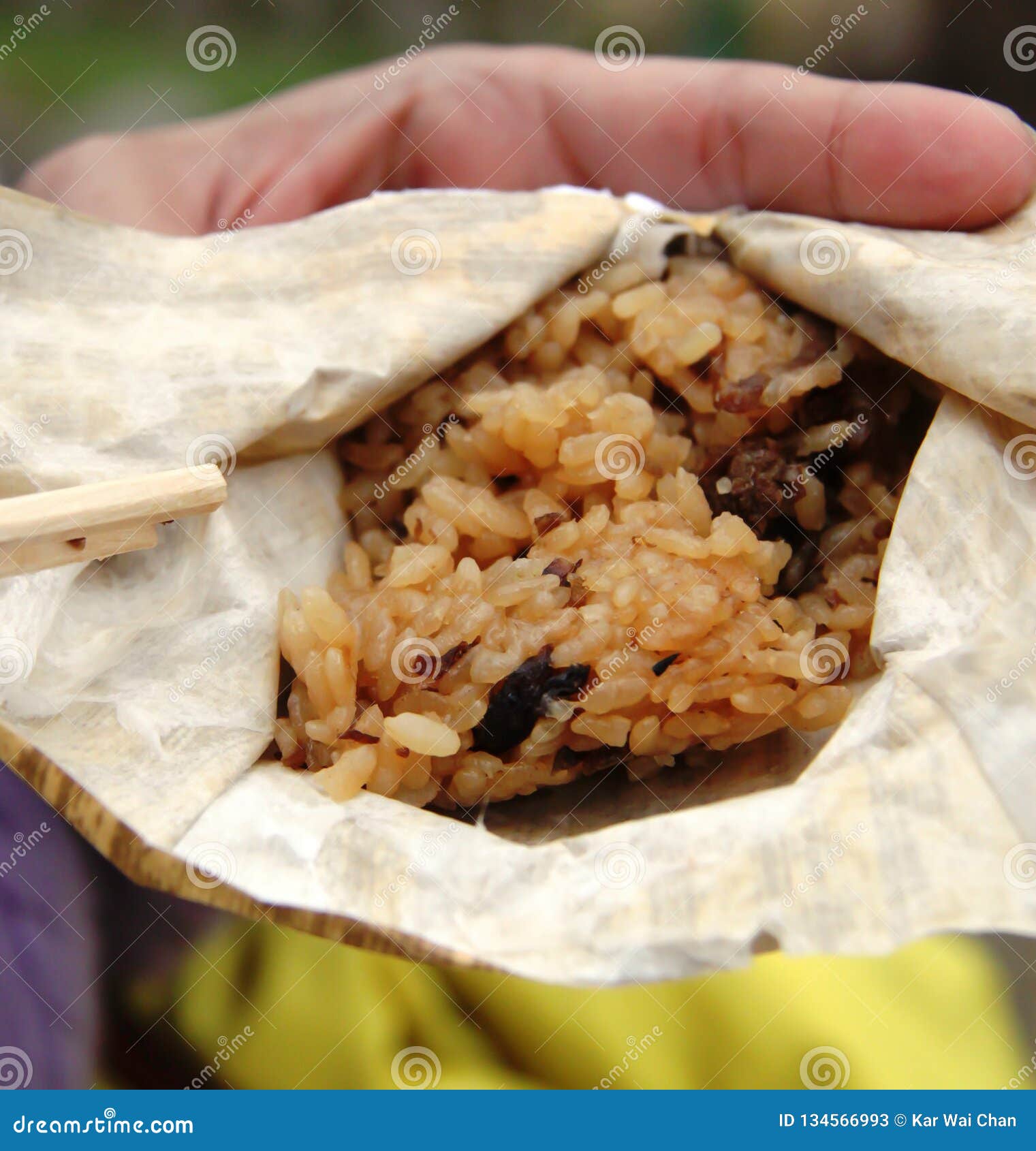 Japanese Glutinous Rice Dumpling Unfolded Stock Image - Image of ...