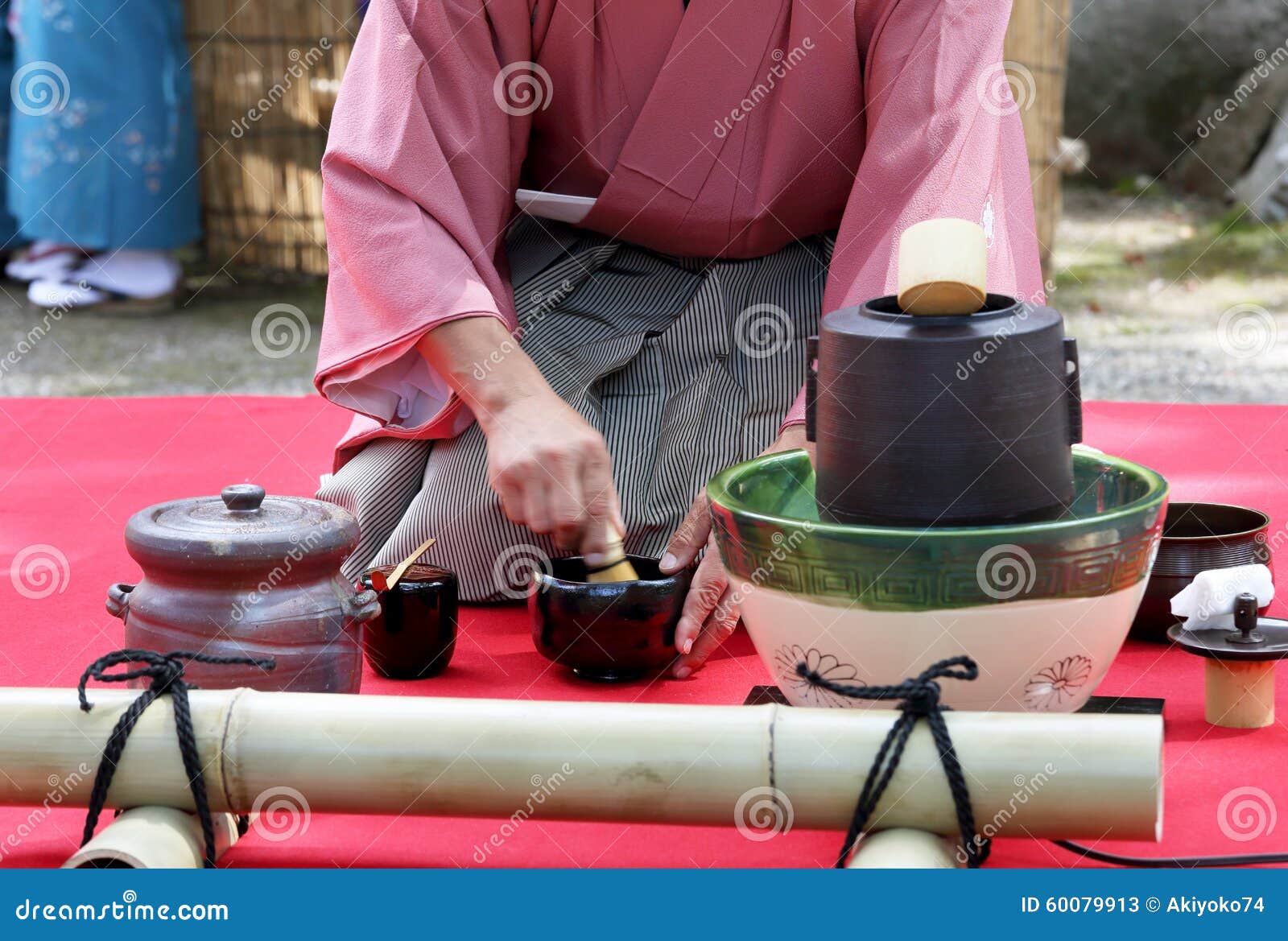 Japanese Green Tea Ceremony Stock Image - Image of drink, beautiful ...
