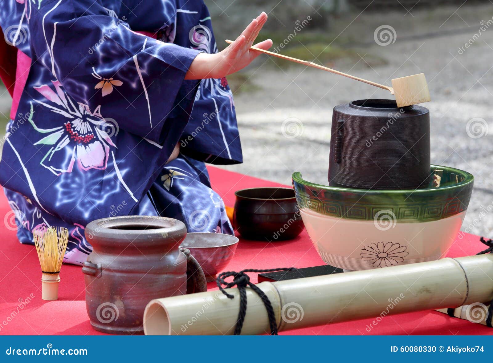 Japanese Green Tea Ceremony Stock Photo - Image of ceremony, dipper ...