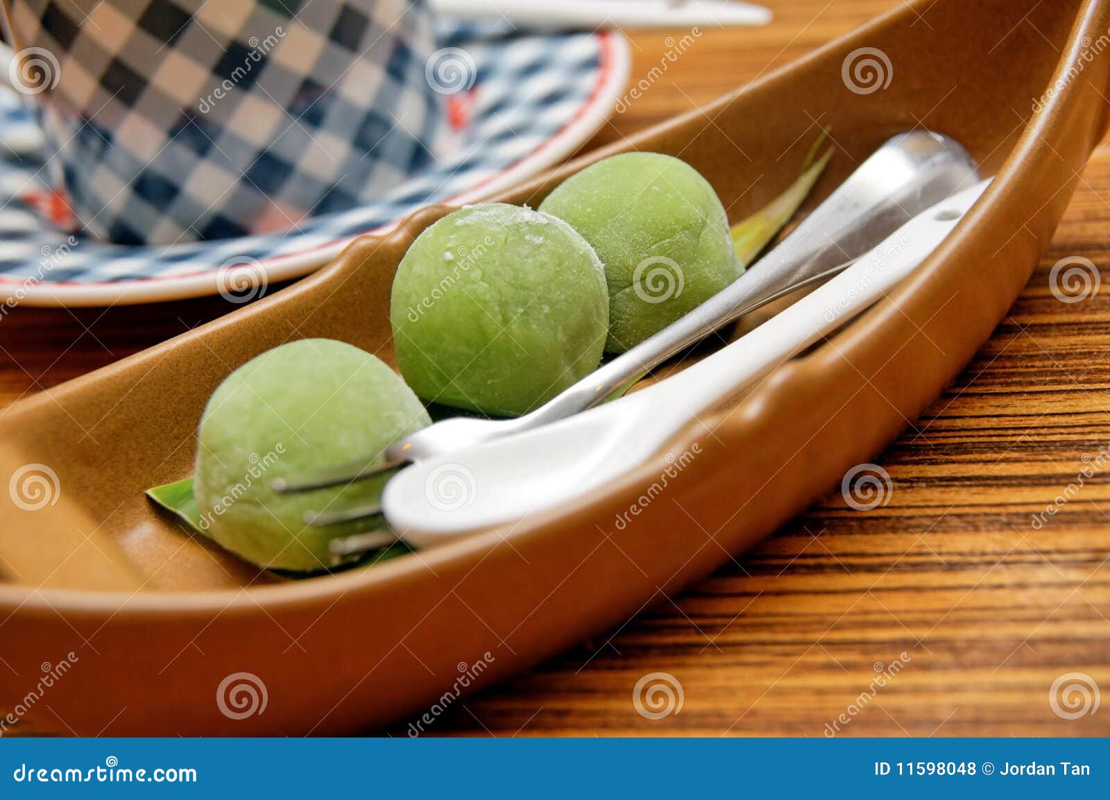Japanese green tea mochi stock photo. Image of mochi - 11598048