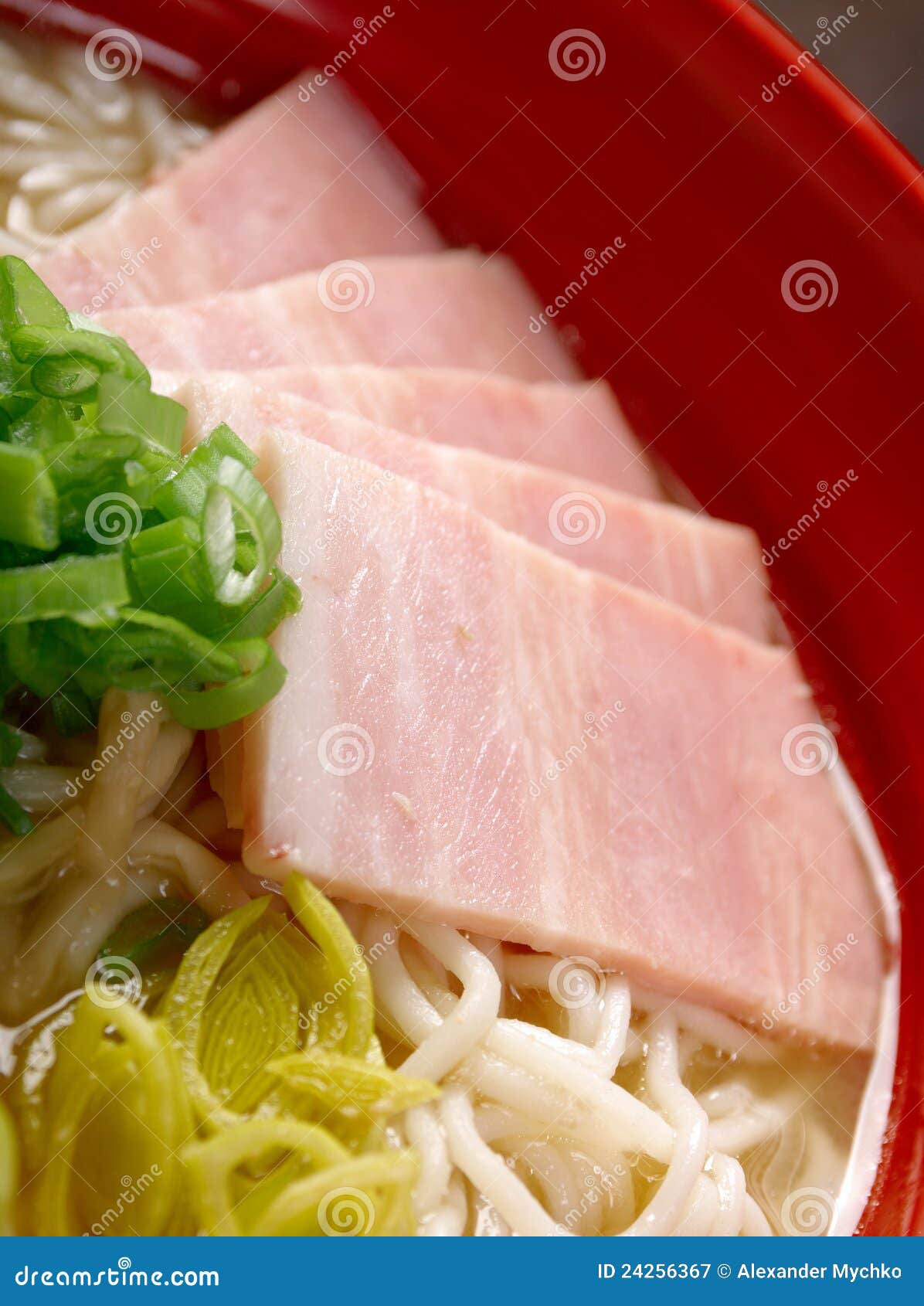 Japanese ham noodles stock image. Image of noodles, chinese - 24256367