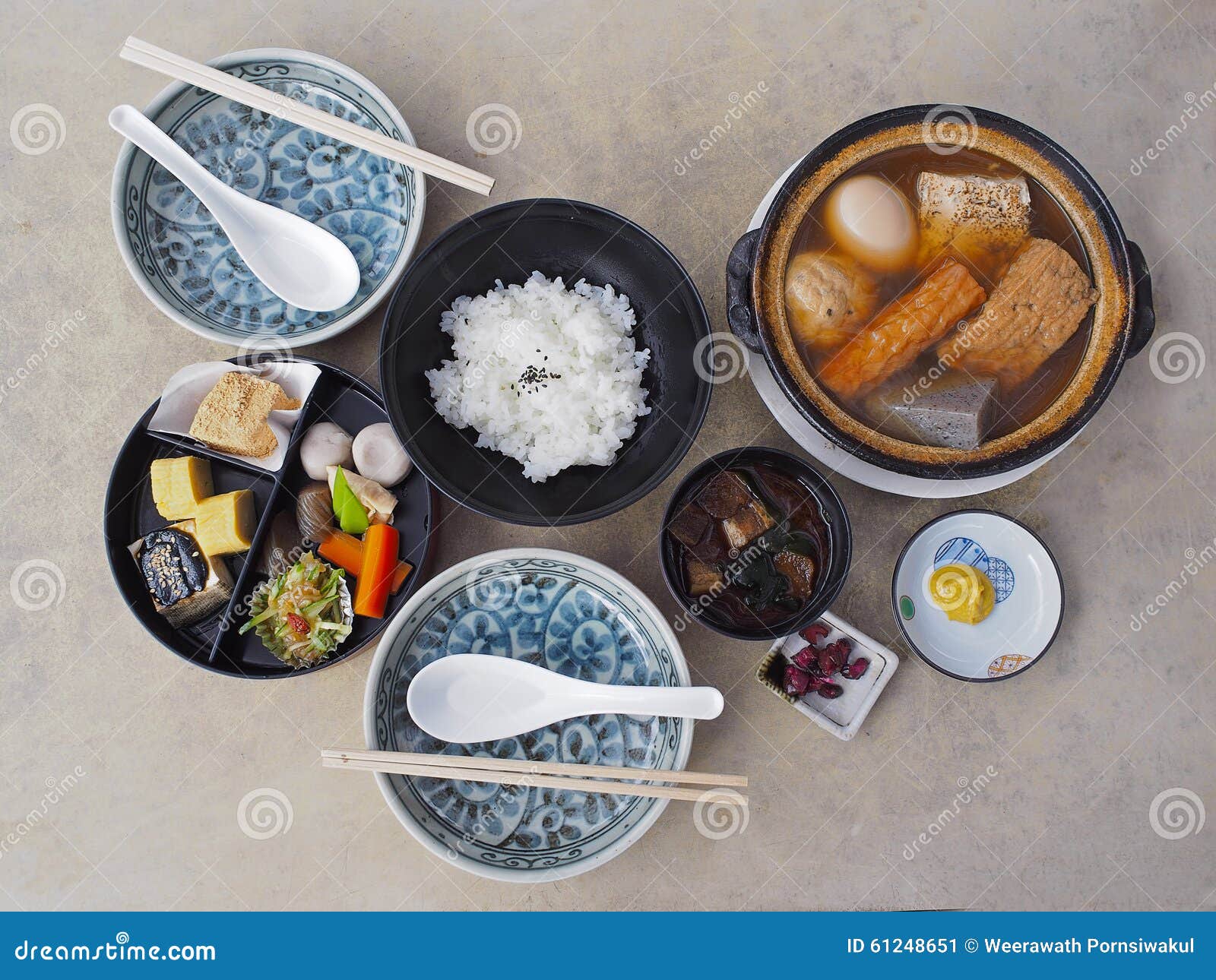 Japanese healthy food Set stock image. Image of happy - 61248651