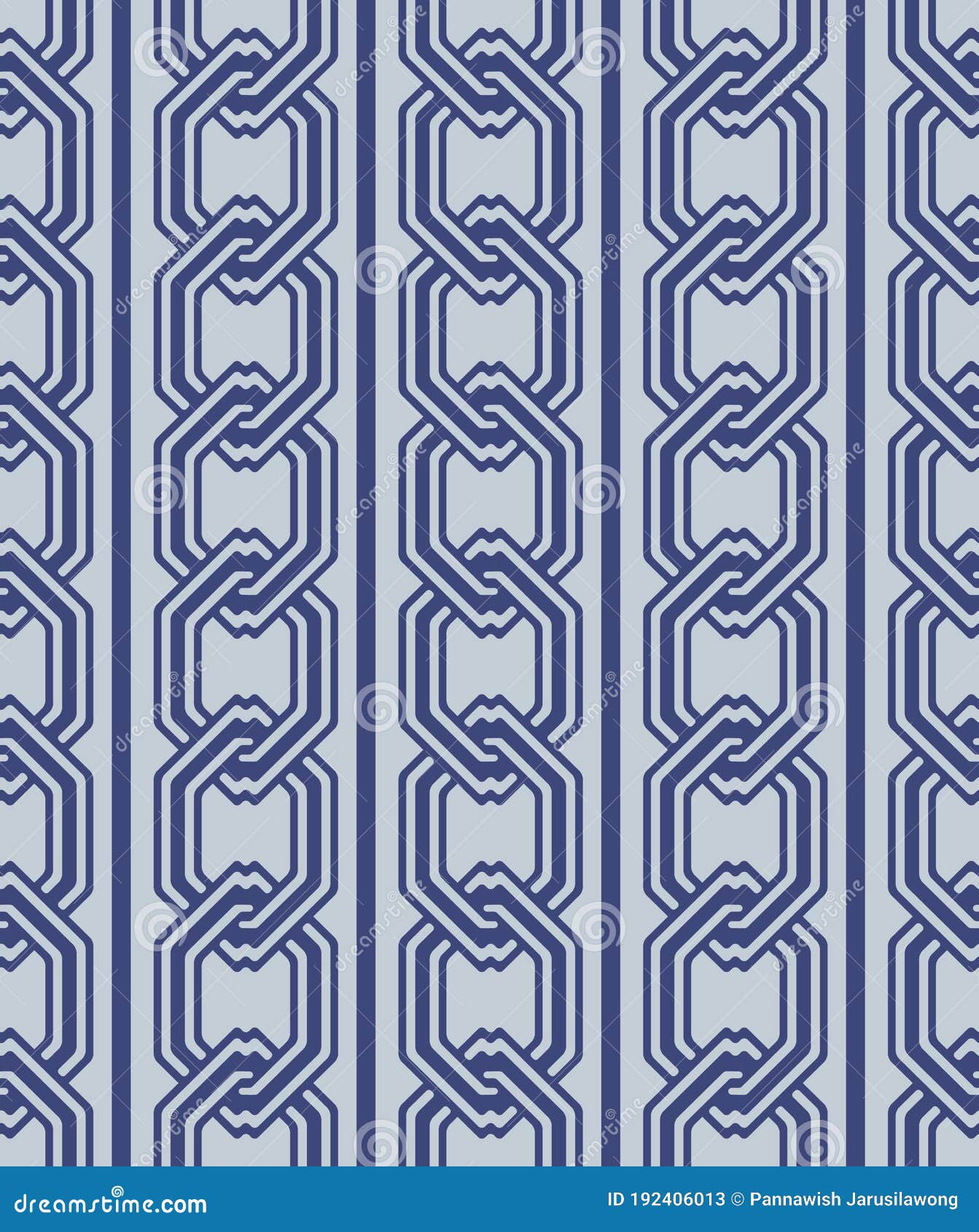 Japanese Hexagon Chain Vector Seamless Pattern Stock Vector ...