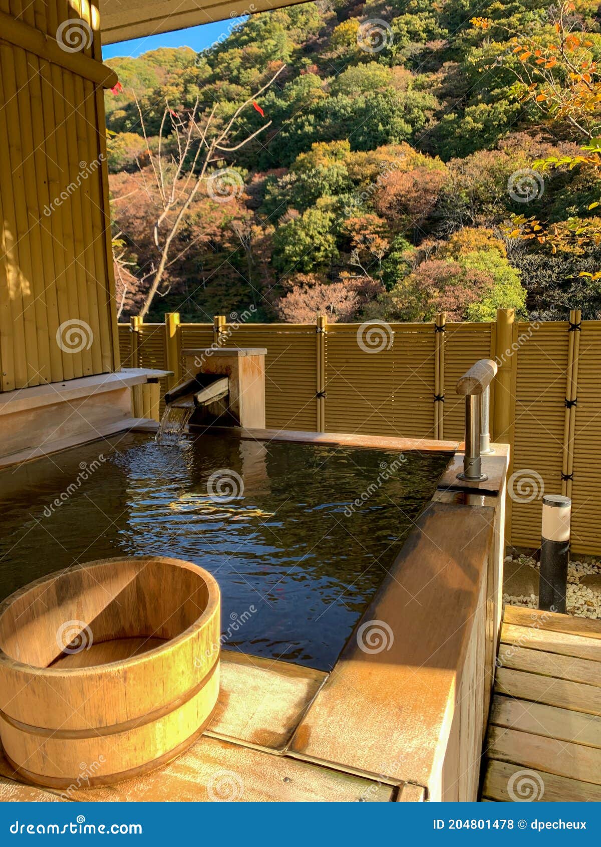 Japanese hot spring stock photo. Image of shower, luxury - 204801478