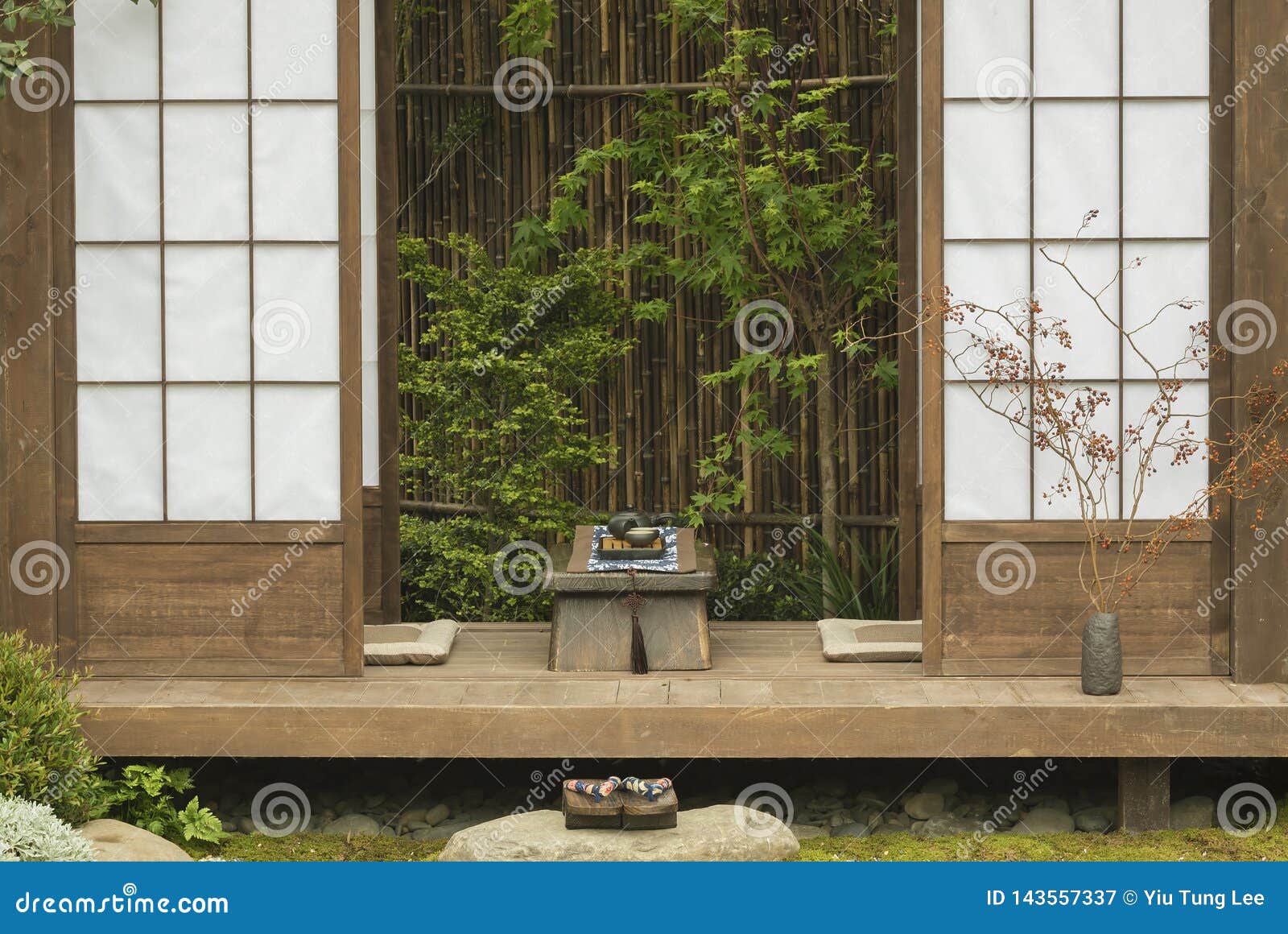 Japanese backyard garden stock image. Image of cultural - 143557337