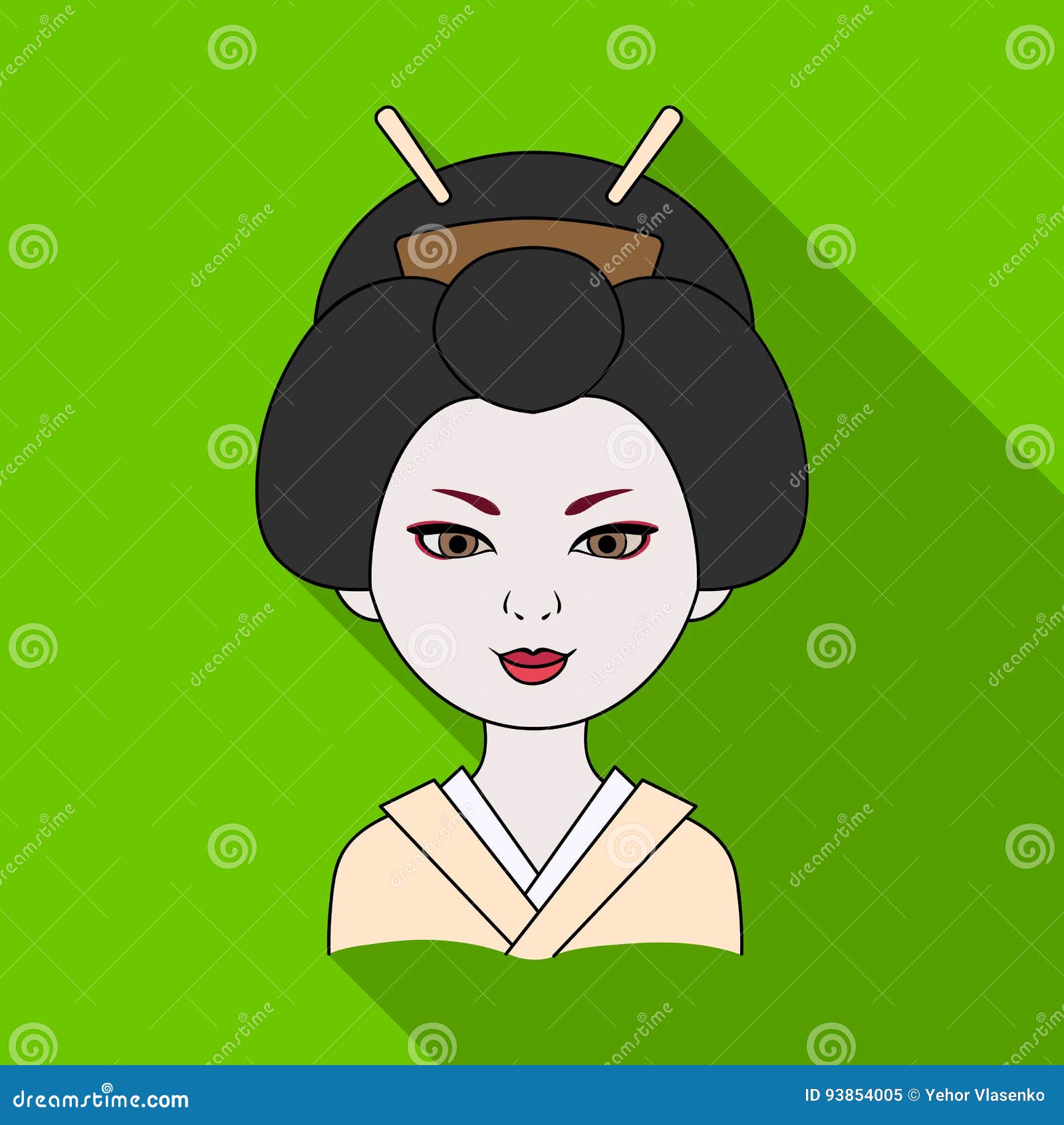 Japanese.Human Race Single Icon in Flat Style Vector Symbol Stock ...