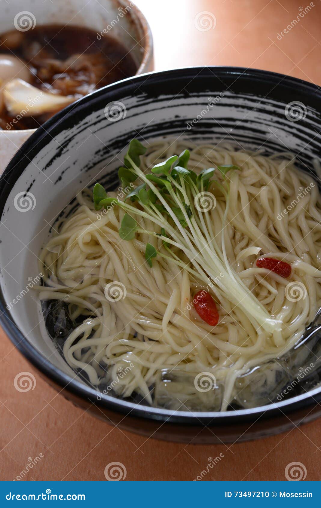 Japanese ice Ramen stock photo. Image of leek, pork, meal - 73497210