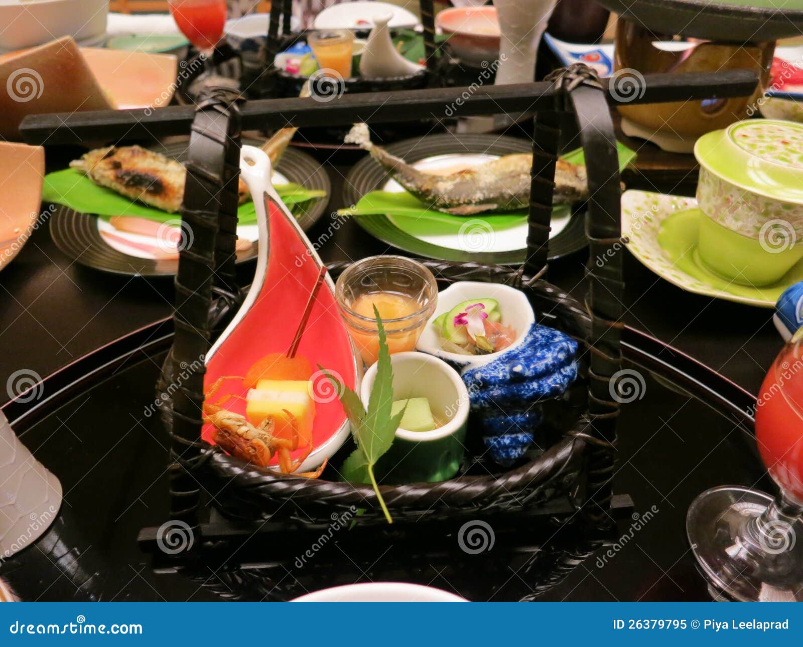 Japanese Kaiseki Cuisine stock image. Image of elegant - 26379795