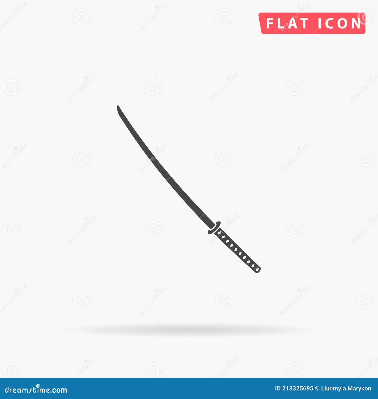 Samurai Slashing Vector Clip Art Illustration | CartoonDealer.com #46067397