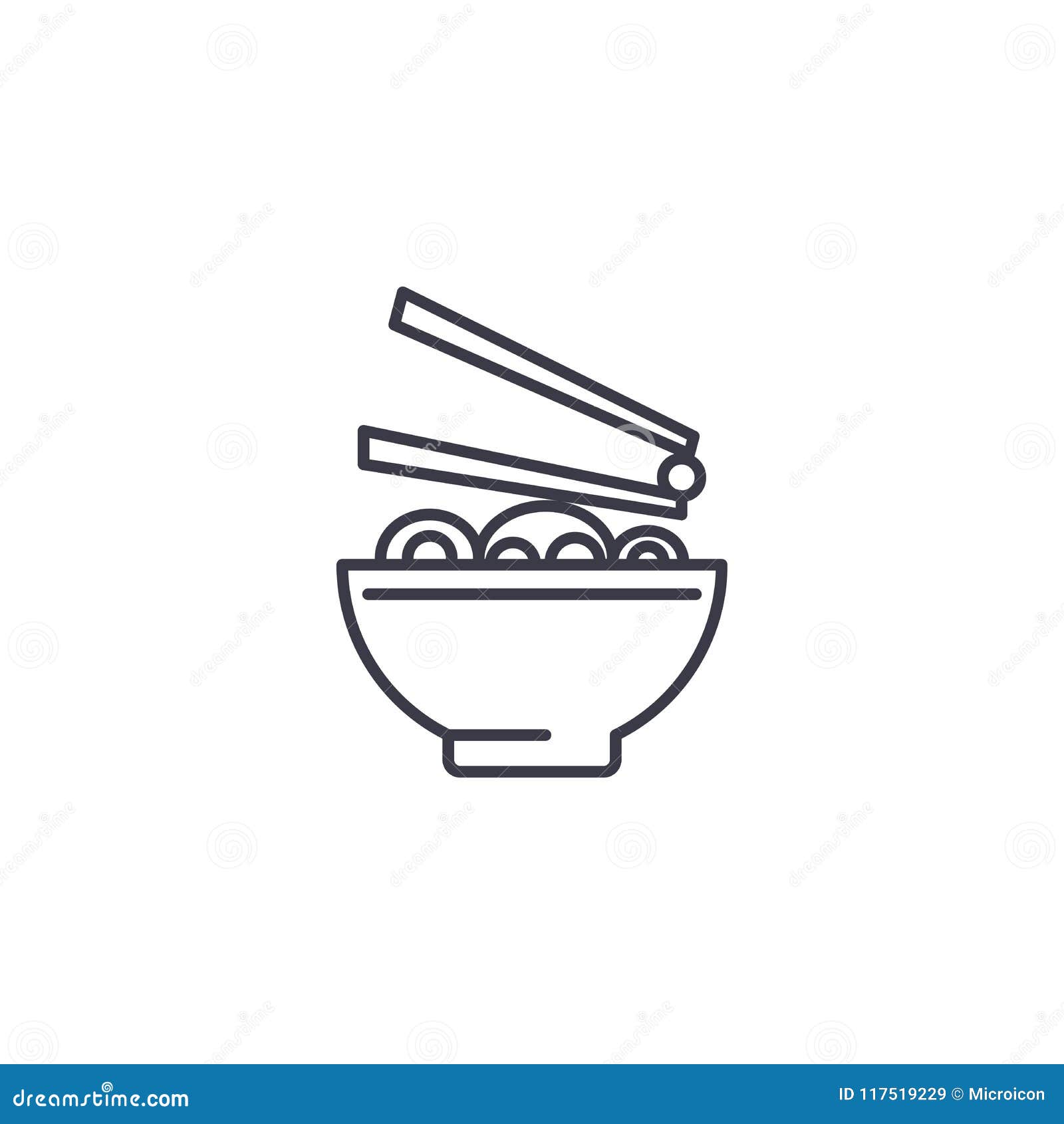 Japanese Kitchen Linear Icon Concept Japanese Kitchen Line Vector Sign Symbol Illustration