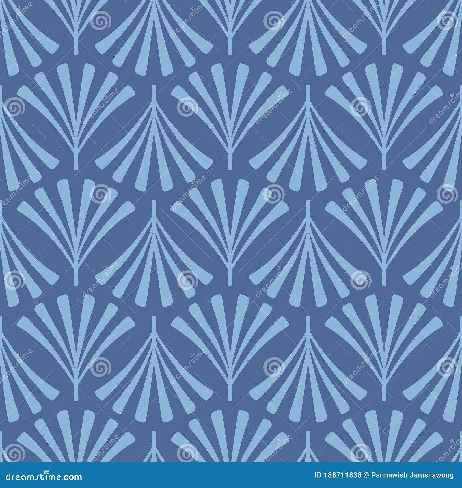 Japanese Leaf Fan Vector Seamless Pattern Stock Vector - Illustration ...