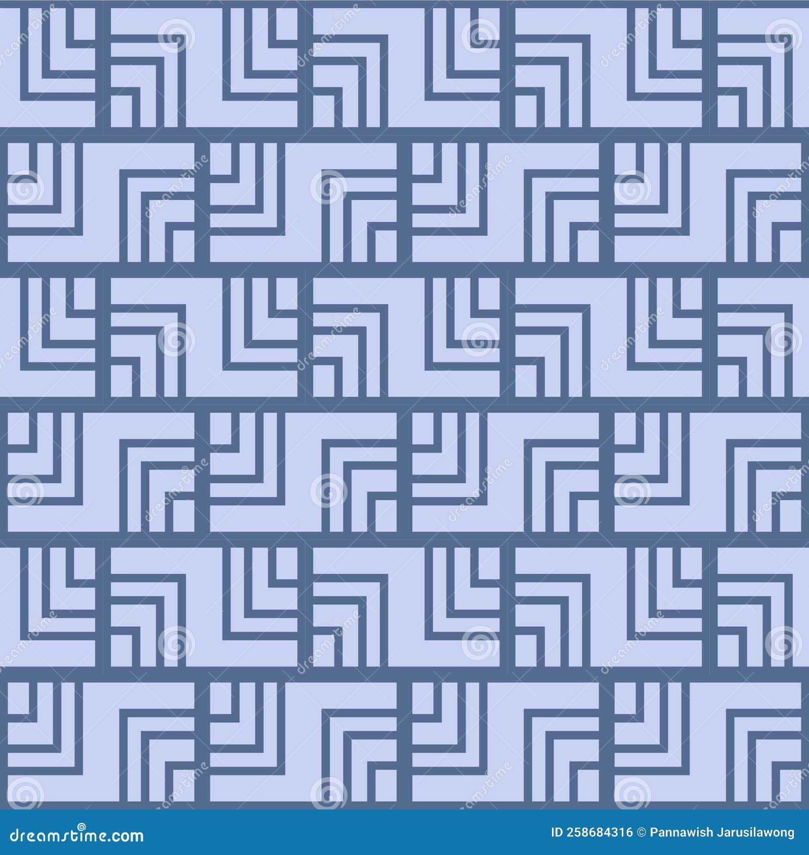 Japanese Line Brick Vector Seamless Pattern | CartoonDealer.com #258684316