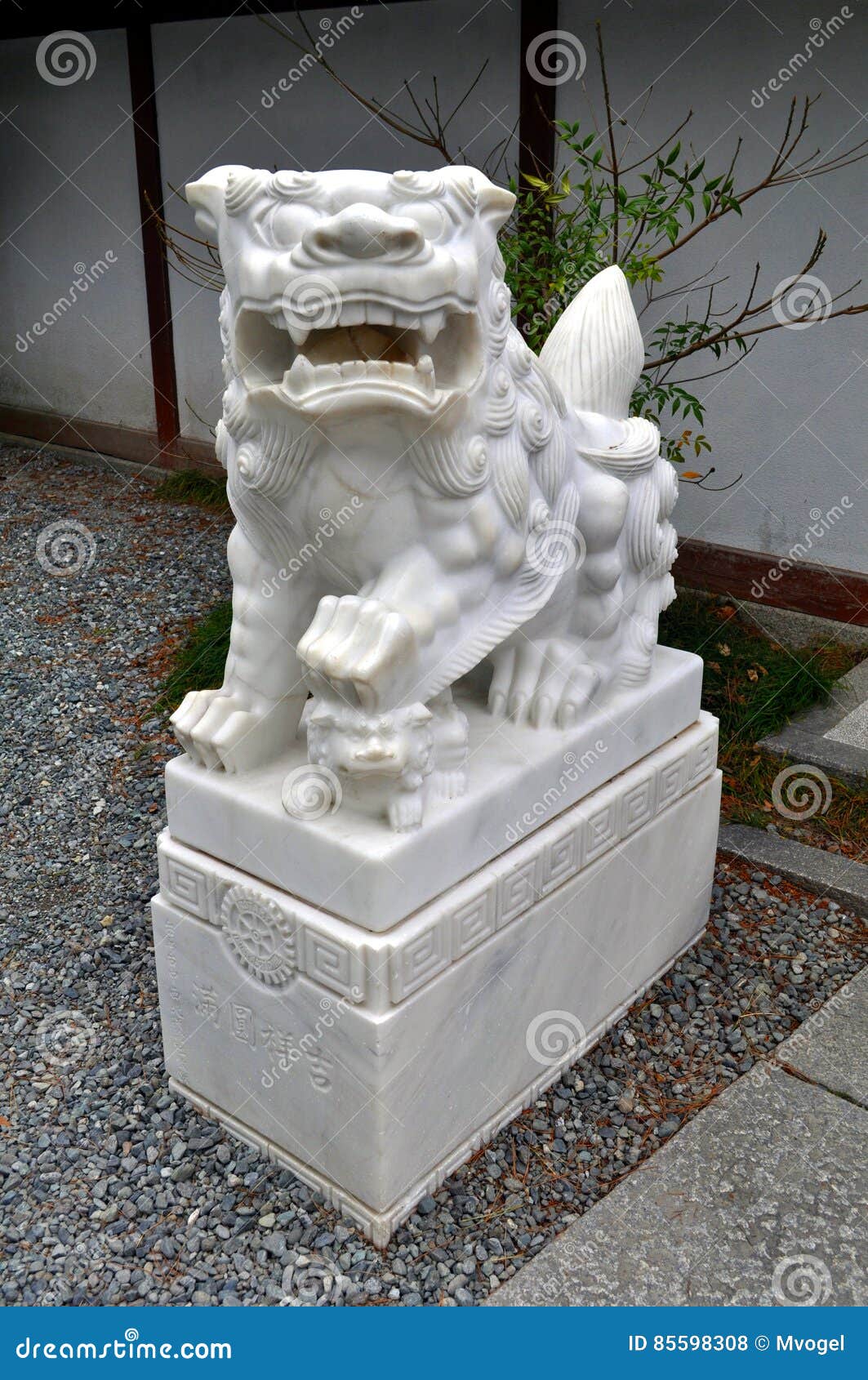 Japanese Lion-dog Statue Or Komainu Royalty-Free Stock Photography ...