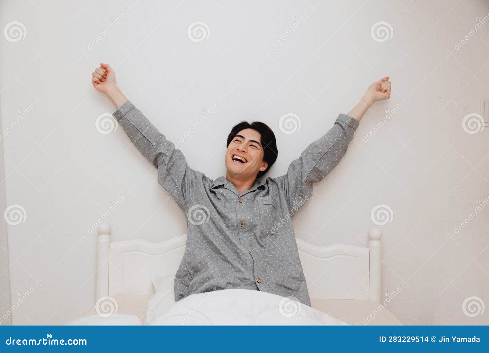 Wakeup image stock photo. Image of home, person, casual - 283229514