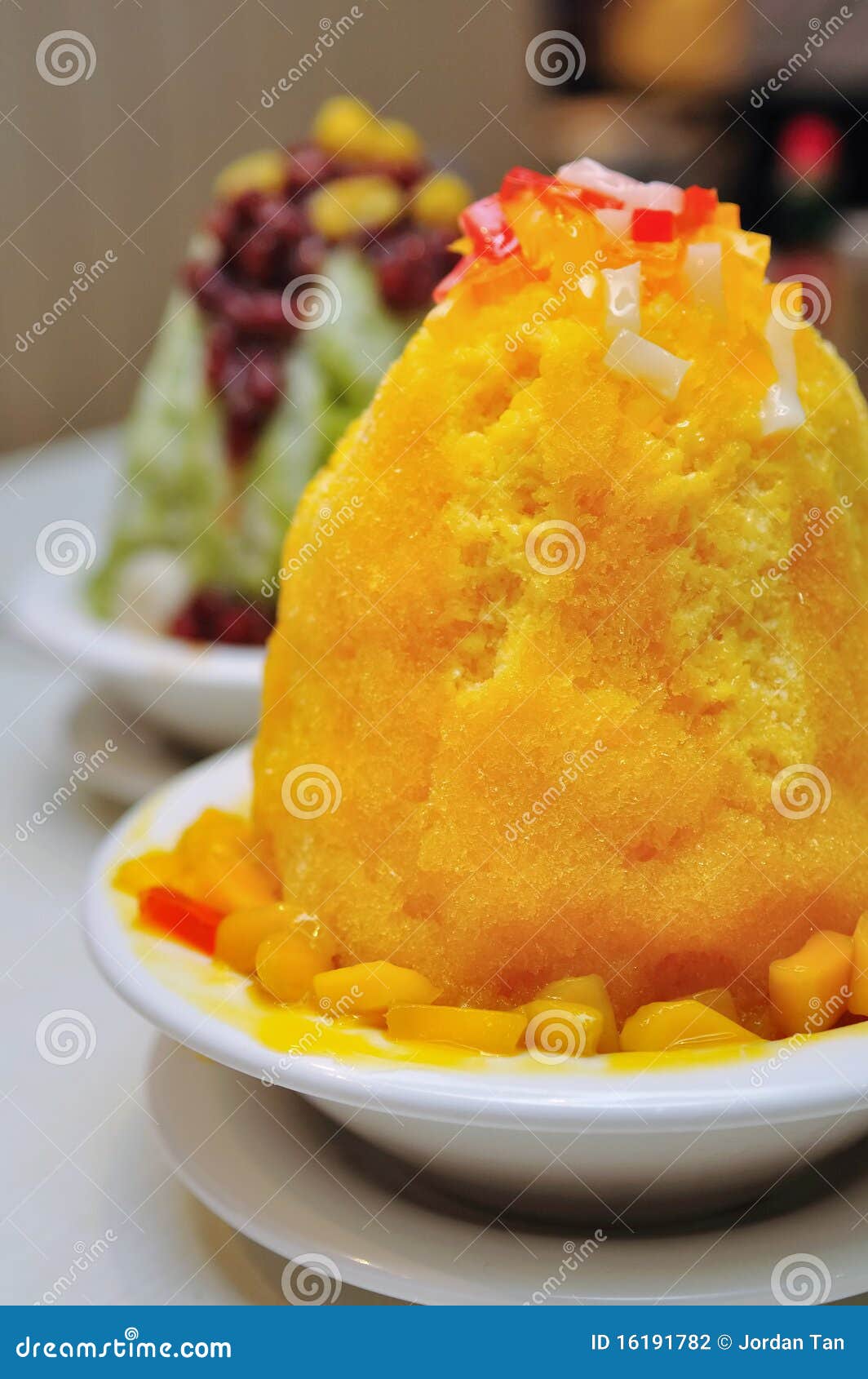 Japanese mango ice dessert stock photo. Image of food - 16191782