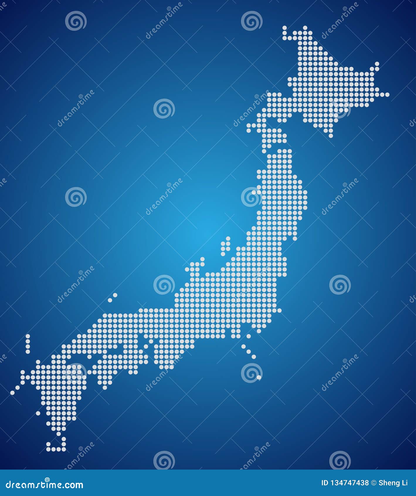 The Japanese Map - Pixel stock vector. Illustration of hiroshima ...