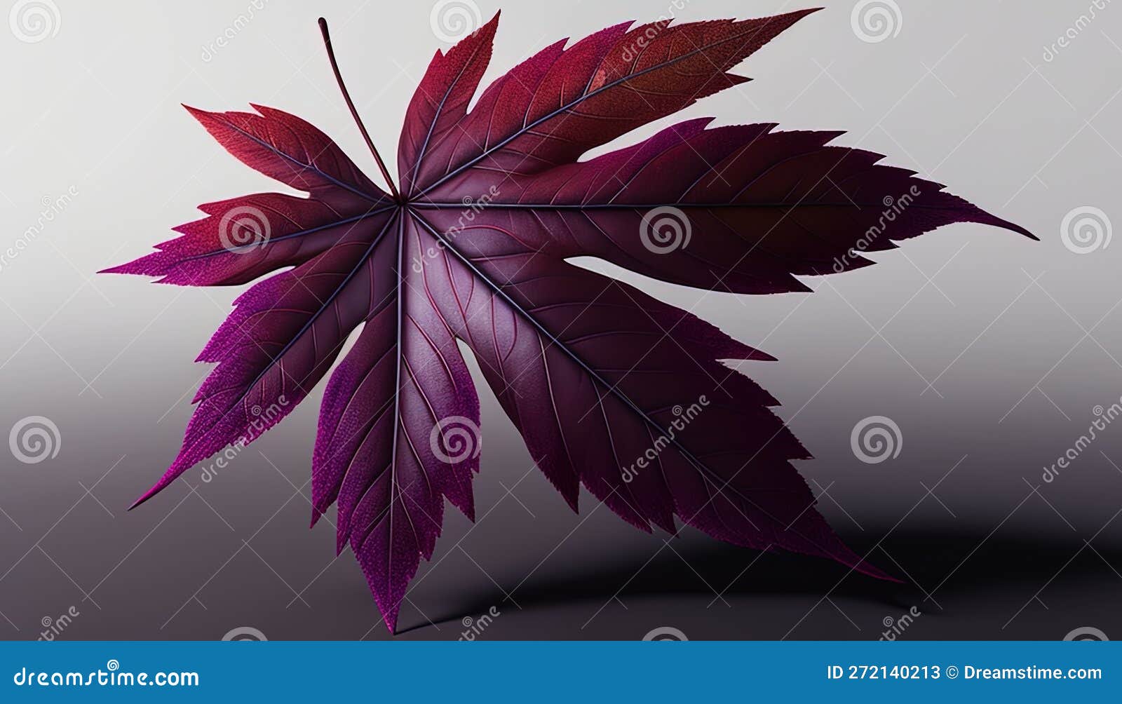 Japanese Maple Leaf Digital Art Illustration, Generative AI Stock ...