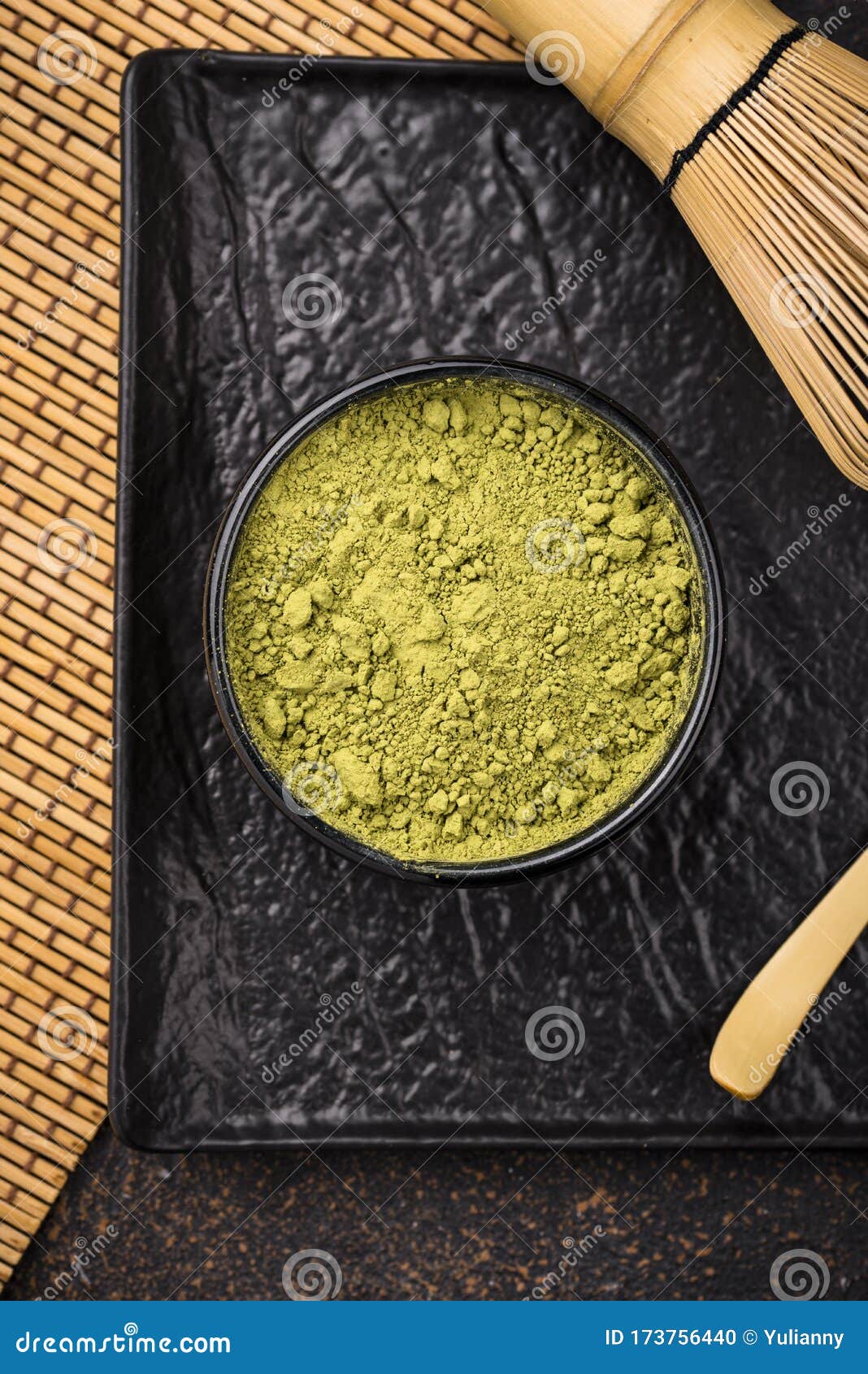 Japanese Matcha Green Tea Powder Stock Photo - Image of matcha ...