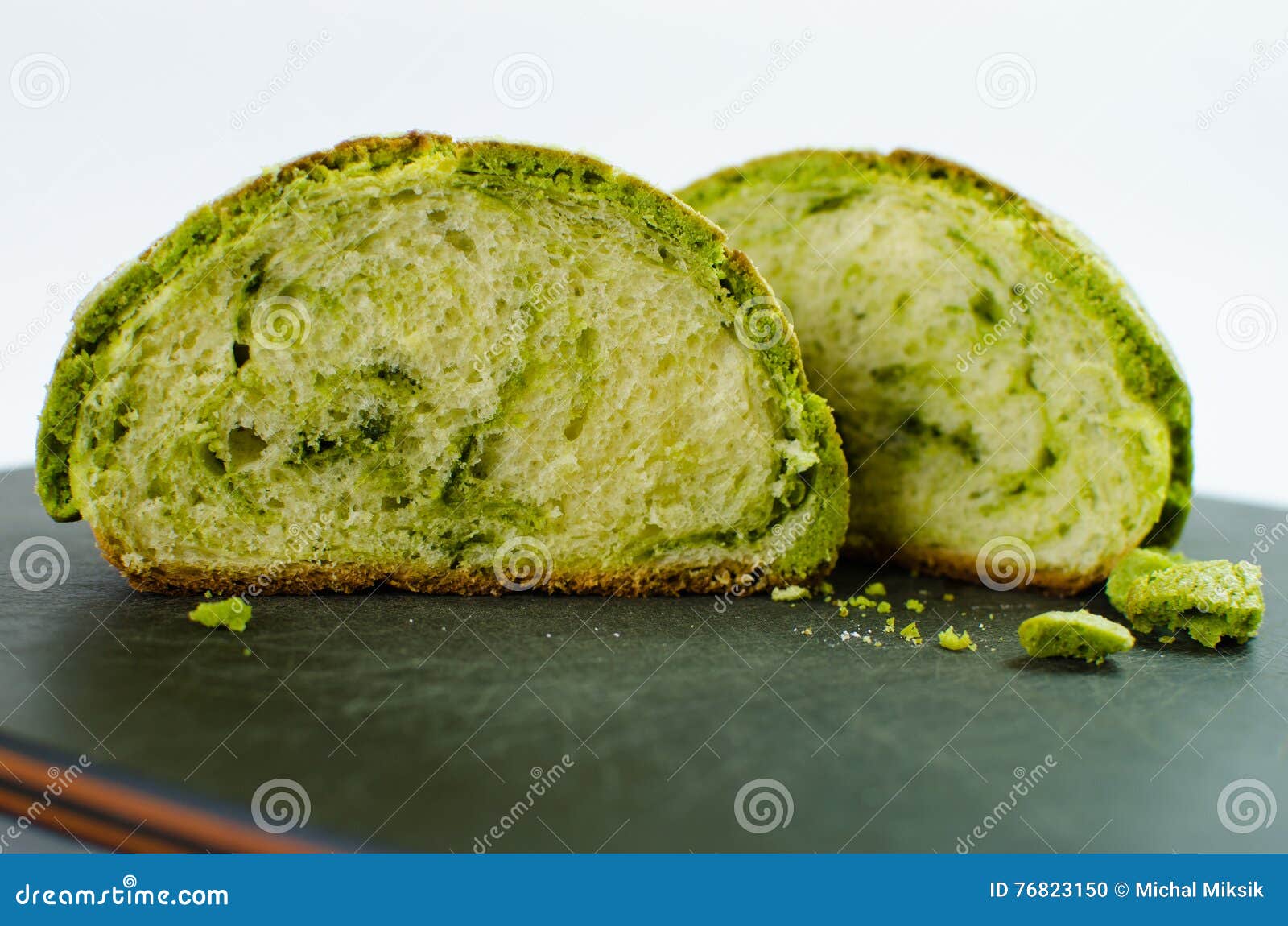 Japanese Matcha Melon Bread Stock Photo - Image of gourmet, fresh: 76823150