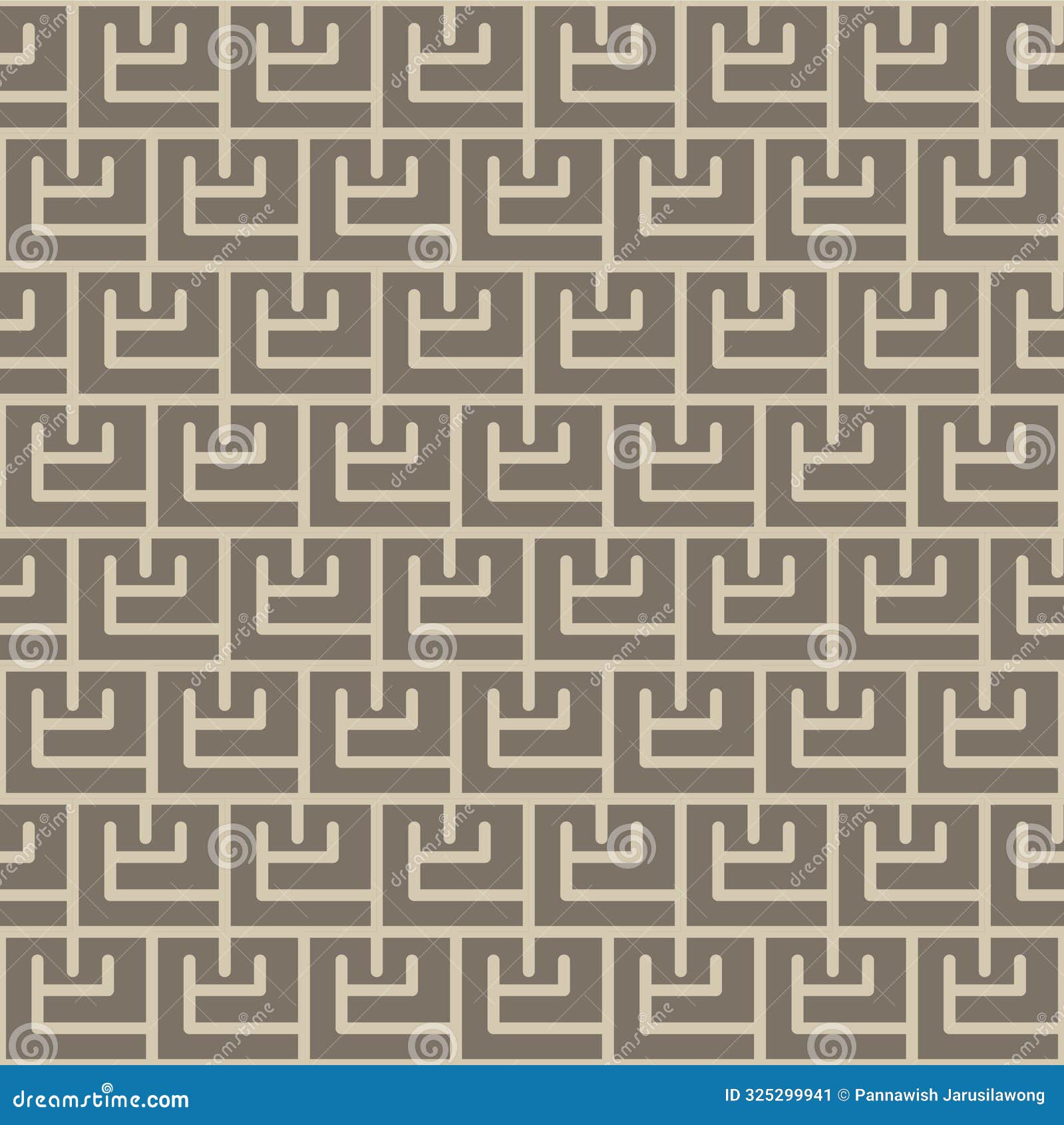 Japanese Maze Line Brick Wall Vector Seamless Pattern | CartoonDealer ...