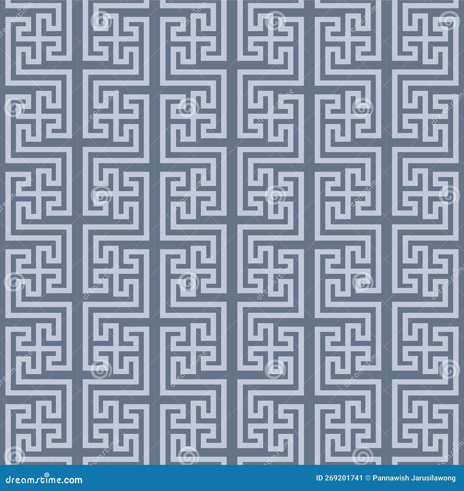 Japanese Maze Line Brick Wall Vector Seamless Pattern | CartoonDealer ...