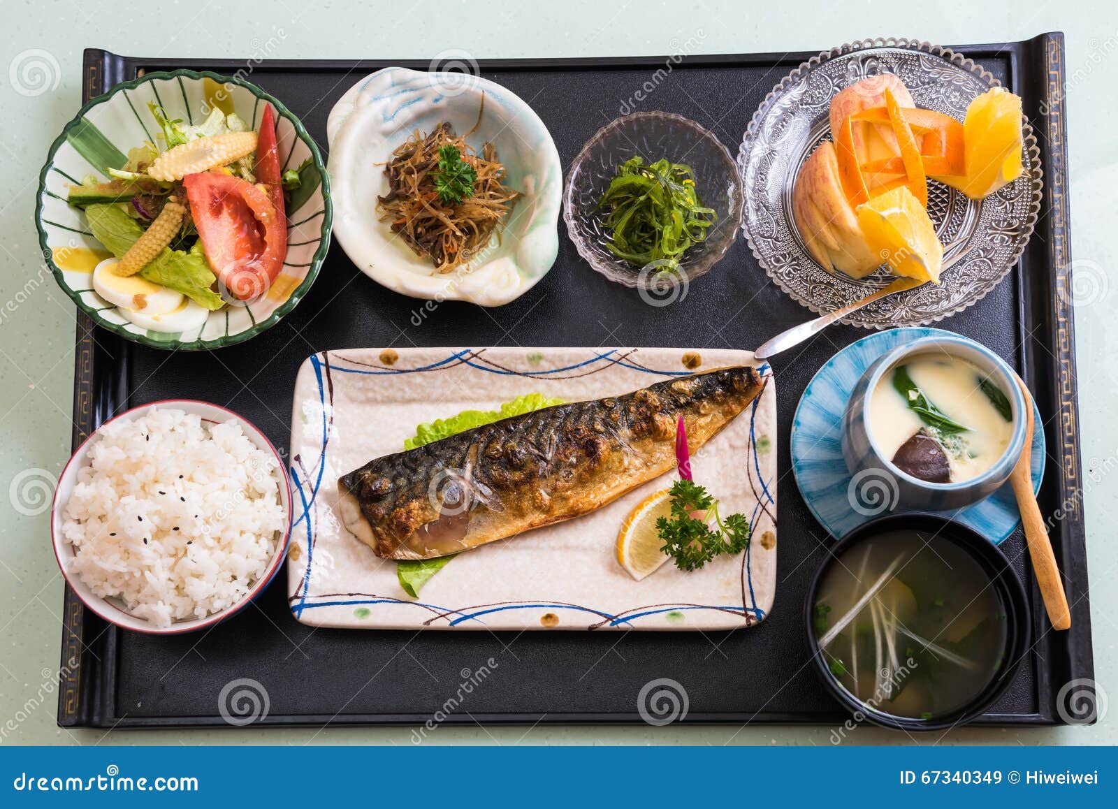 Japanese Meal In A Box Bento On White Background Stock Photography ...