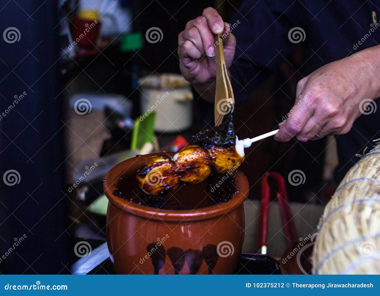 Mitarashi Dango on Fire stock photo. Image of healthy - 102375212