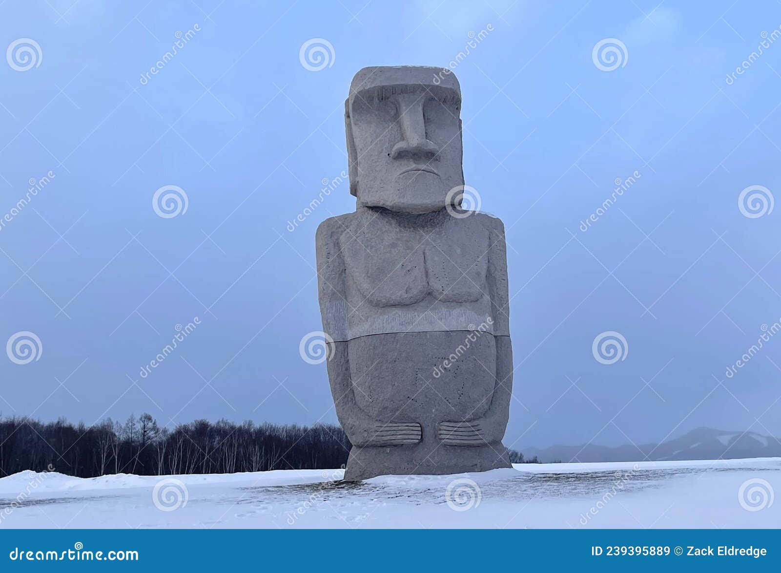 Japanese Moai statue stock image. Image of japanese - 239395889