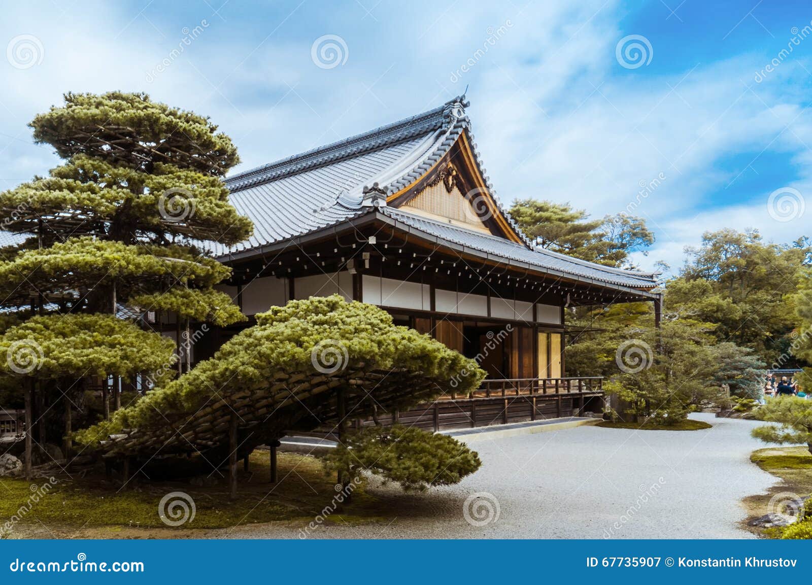 Japanese Monastery stock image. Image of park, ginkaku - 67735907