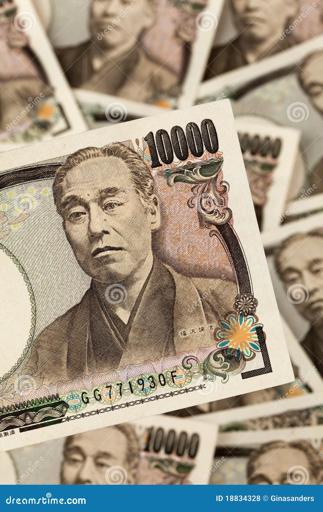 Japanese money stock photo. Image of currency, finance - 18834328