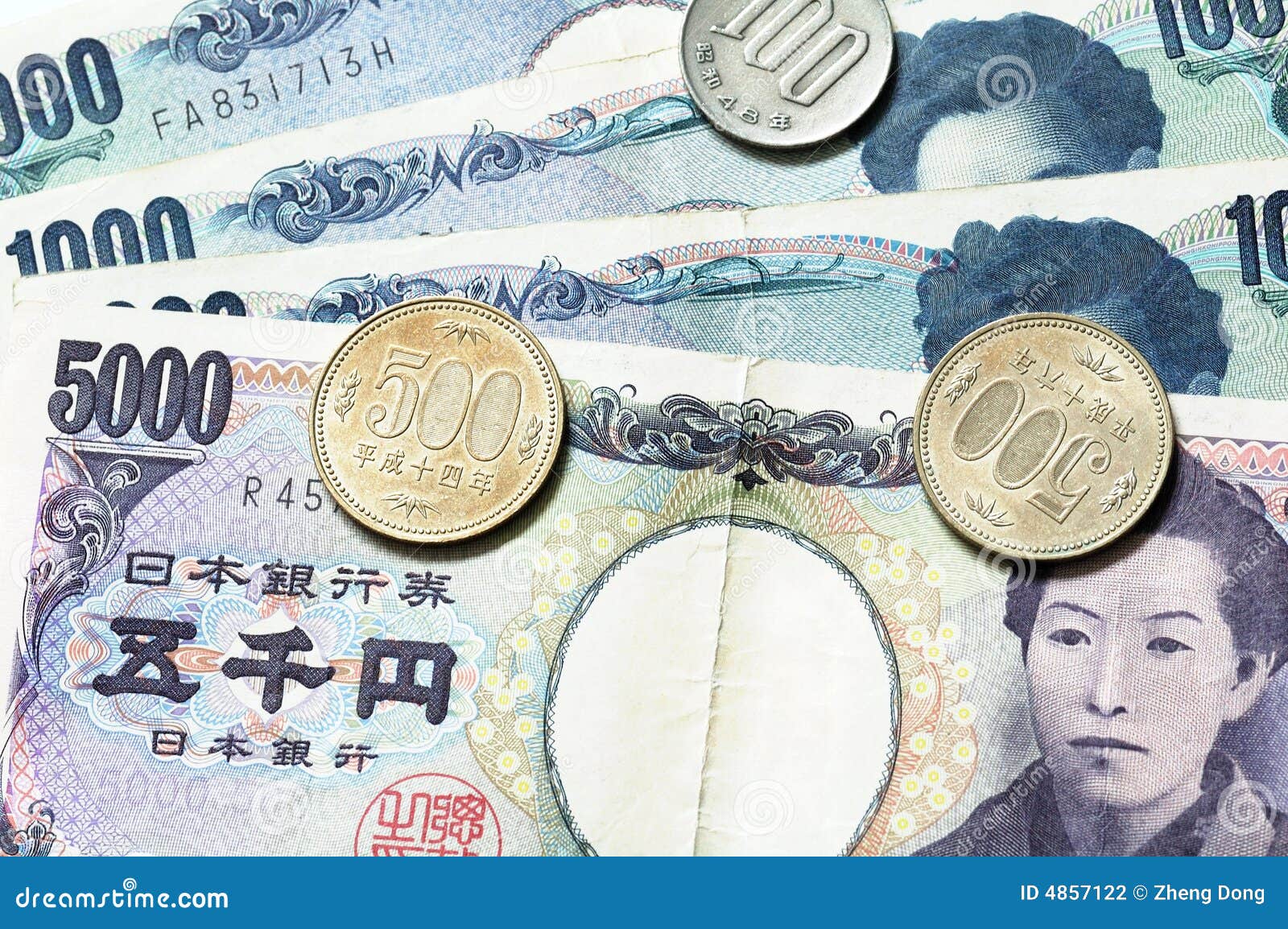 Japanese money stock photo. Image of banking, cash, exchange - 4857122