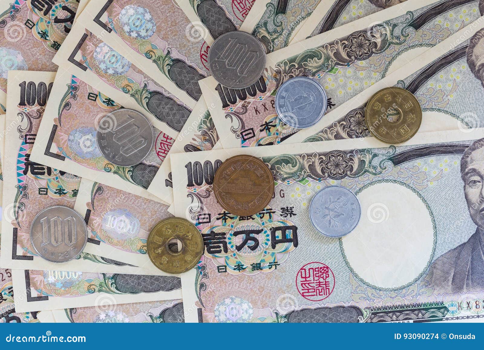 Japanese money stock photo. Image of notes, interst, debt - 93090274