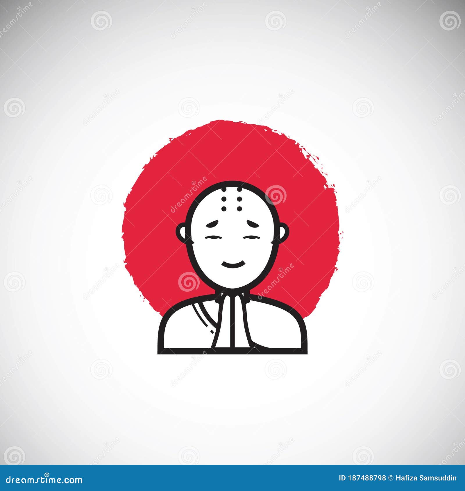 Print stock vector. Illustration of japan, character - 187488798