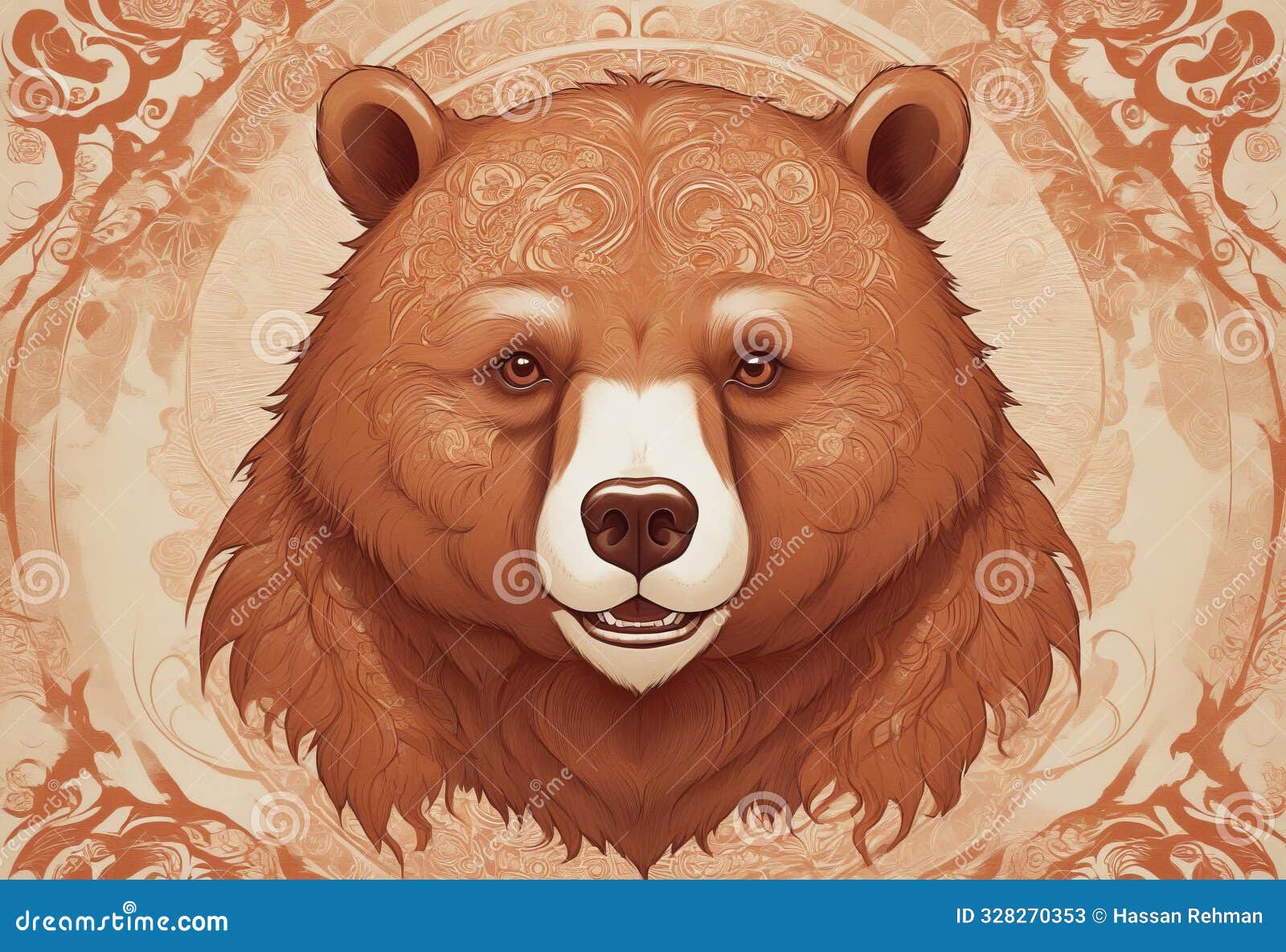 Japanese Mythical Bear Illustrations Royalty-Free Stock Photography ...