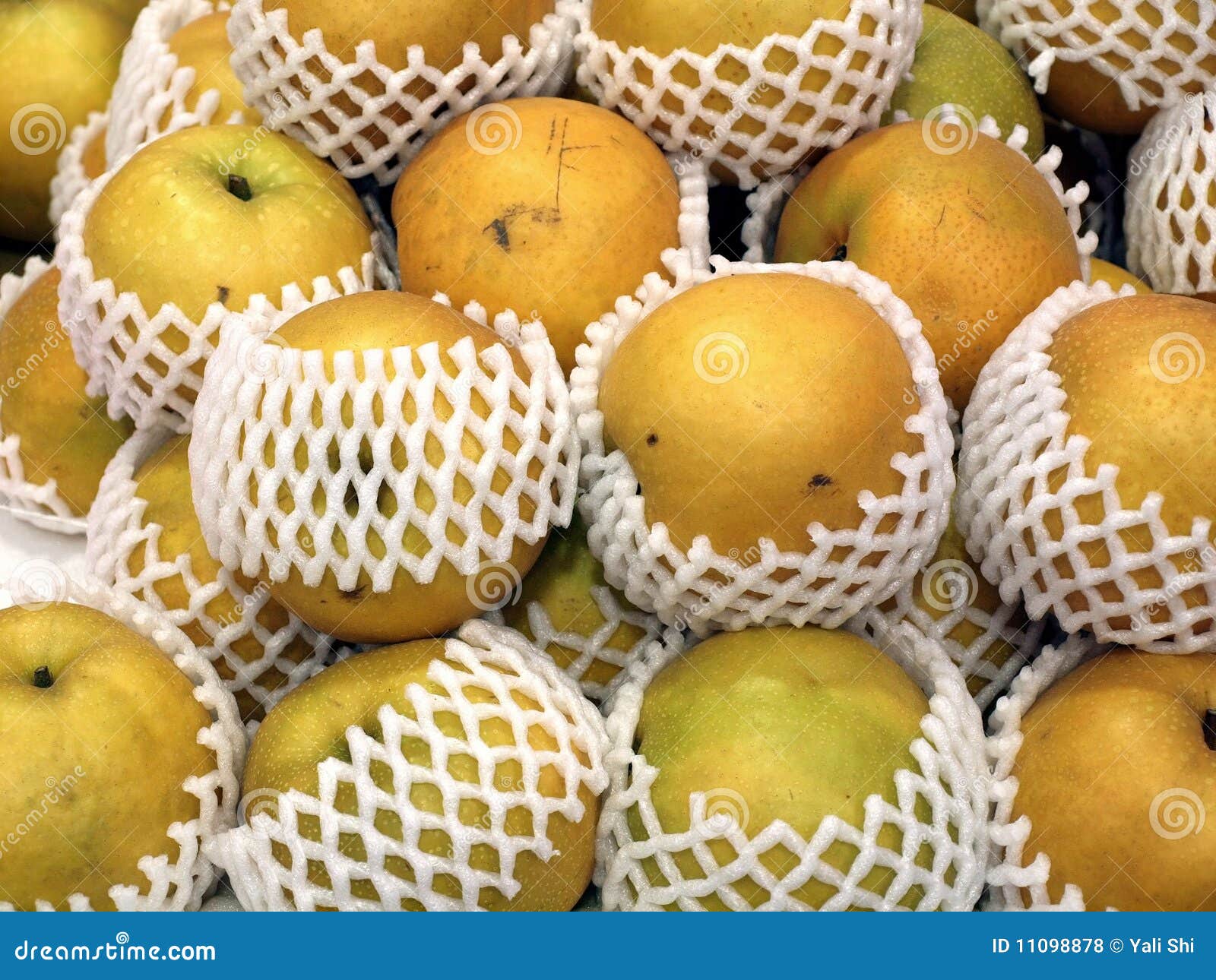 Japanese Nashi Pears stock photo. Image of juicy, wrapping - 11098878