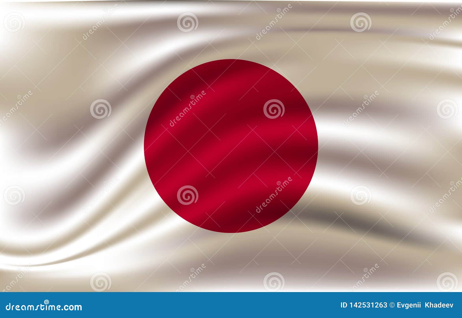 Japanese National Flag Background Texture Stock Illustration ...