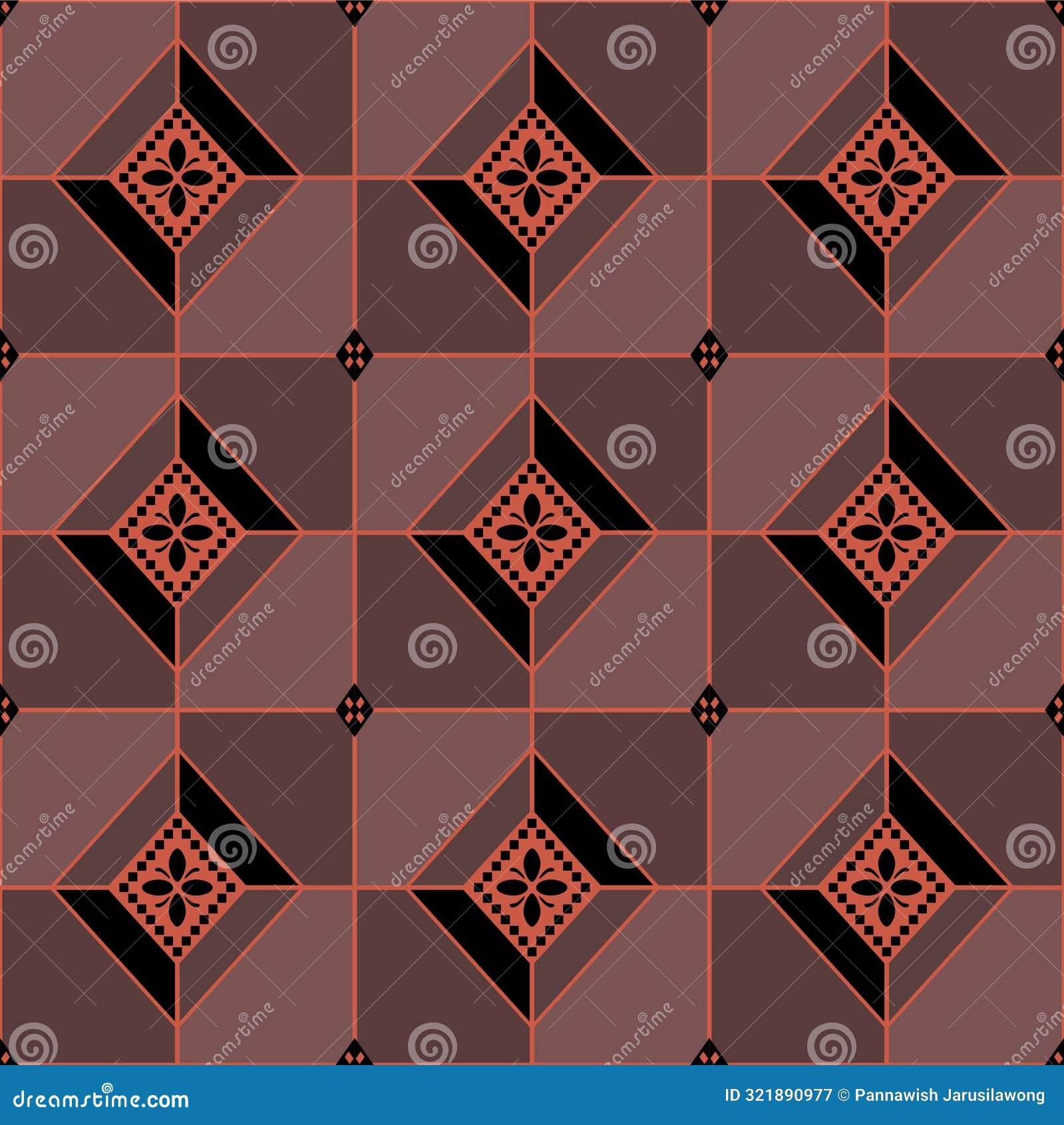 Diamond Checkered Background. Seamless Surface Pattern With Repeated Diagonal Crossed Hatched ...