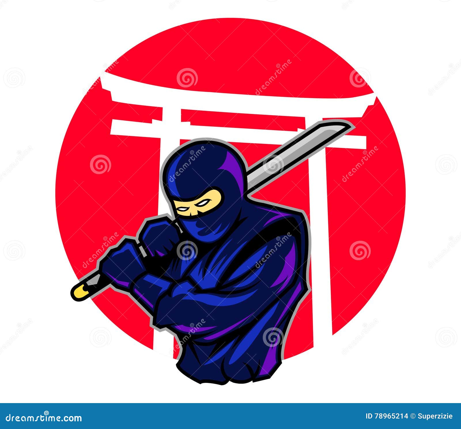 Japanese Ninja stock vector. Illustration of ambush, arts - 78965214