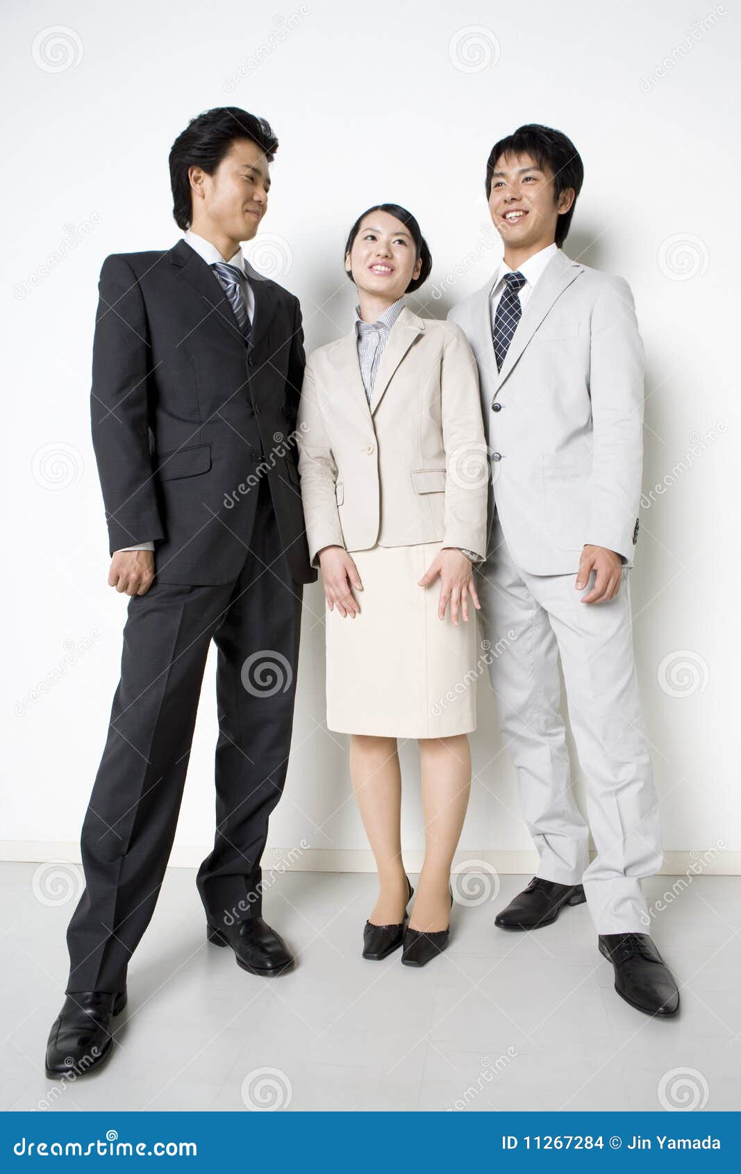 Japanese office workers stock photo. Image of back, people - 11267284