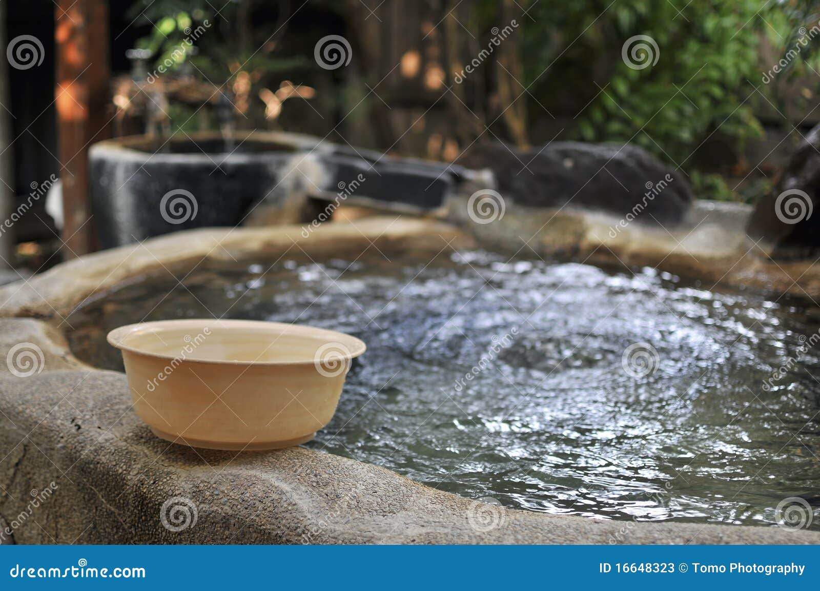 Japanese open air spa stock image. Image of open, relax - 16648323