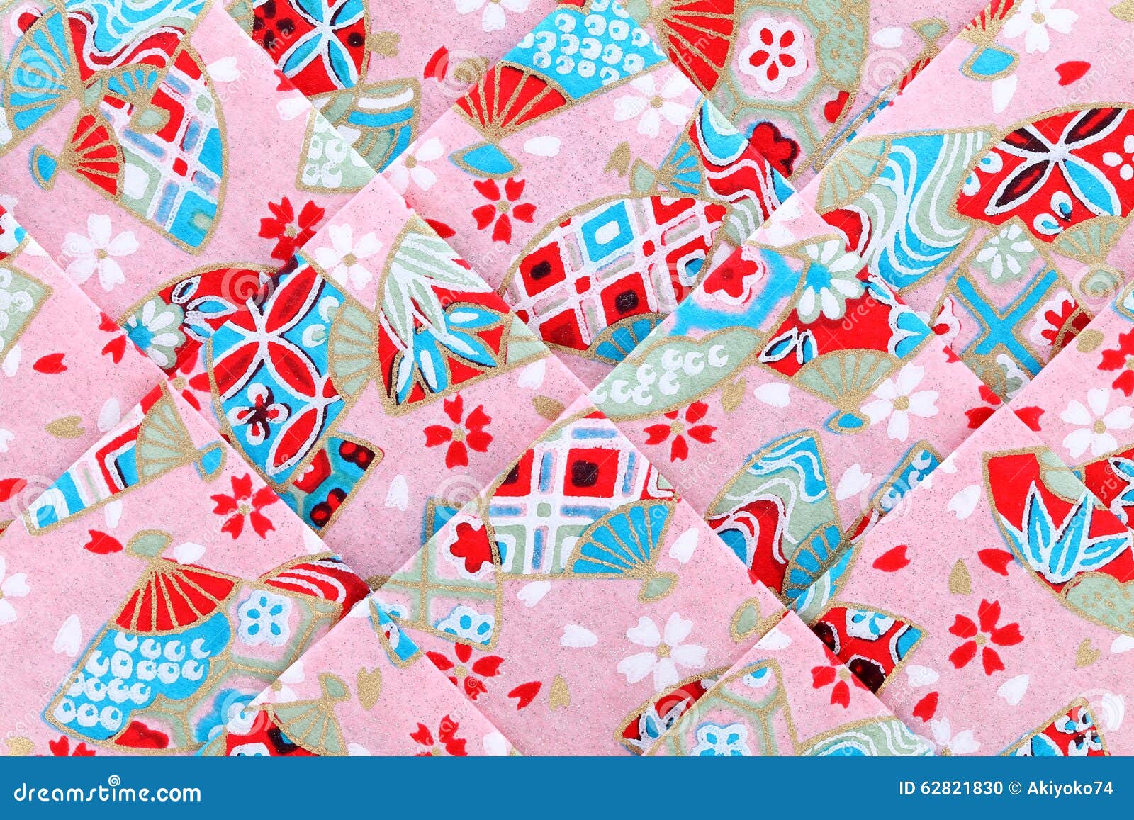 Japanese origami paper stock photo. Image of flora, east - 62821830