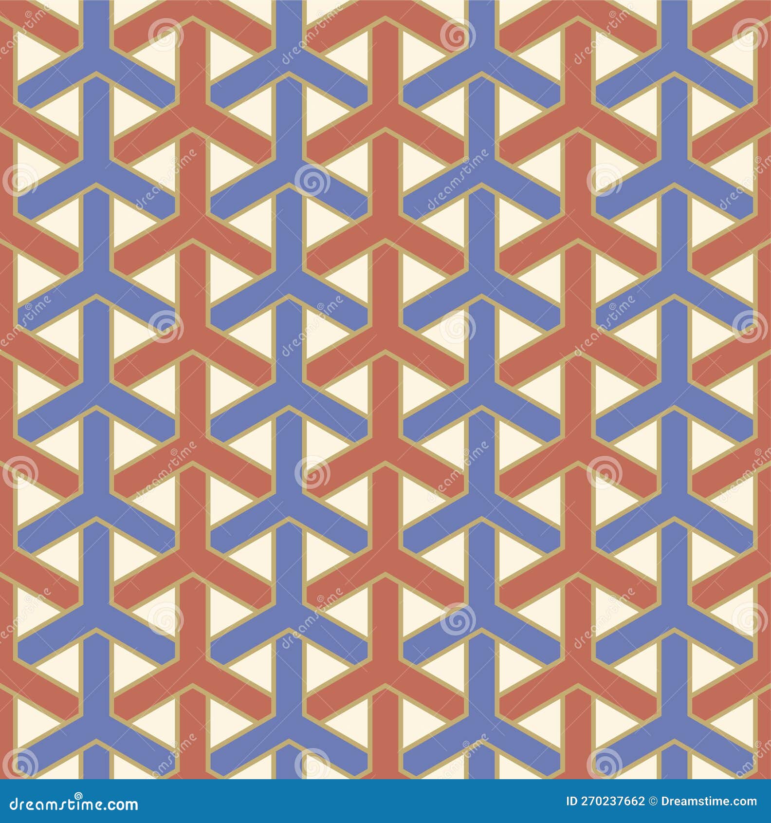 Japanese Overlap Hexagon Net Vector Seamless Pattern Stock Vector Illustration Of Culture