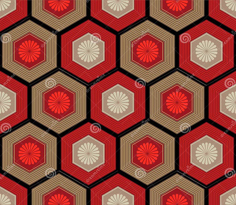 Japanese Overlap Wild Leaf Vector Seamless Pattern Stock Vector ...