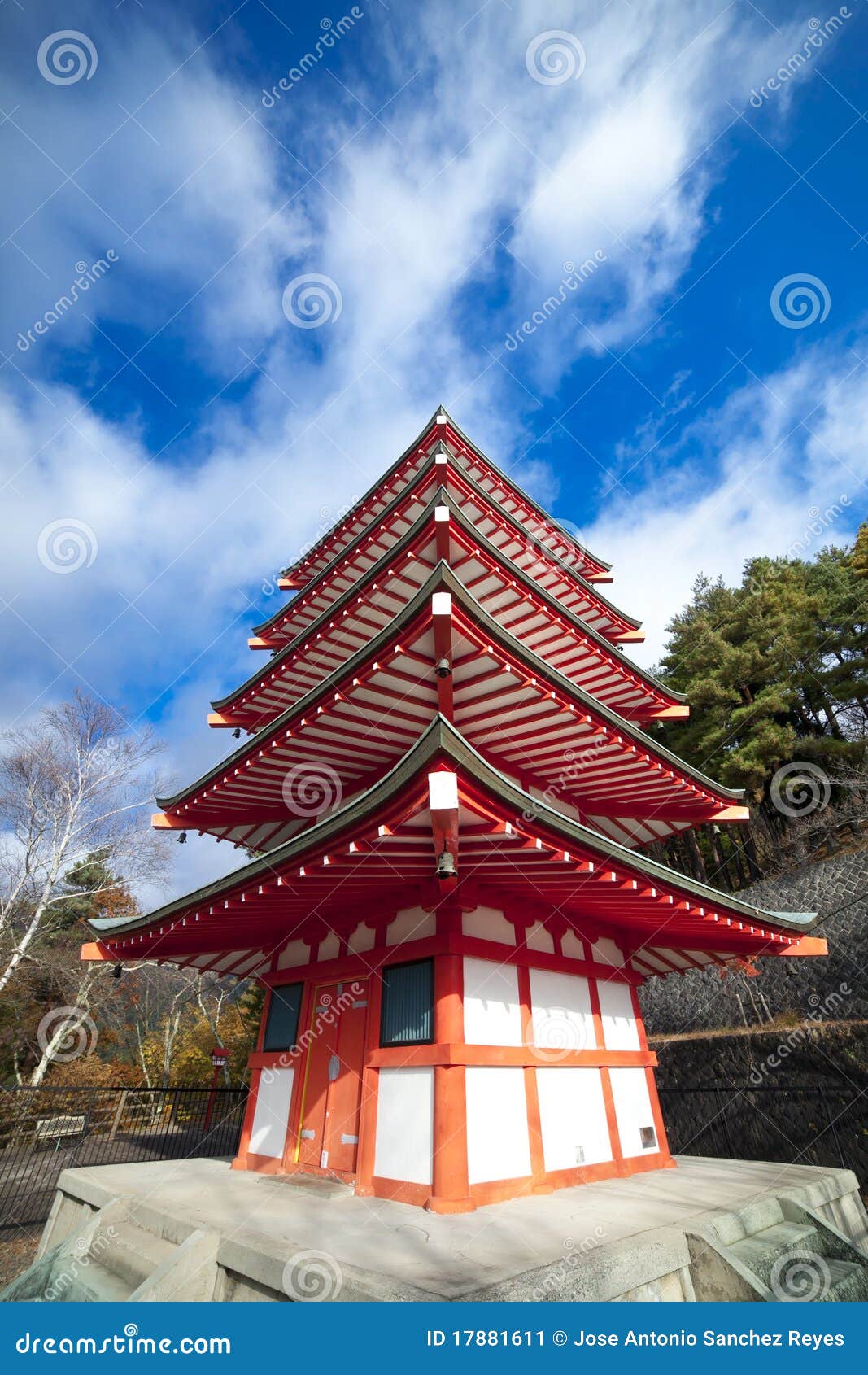 Japanese pagoda stock image. Image of famous, level, religious - 17881611