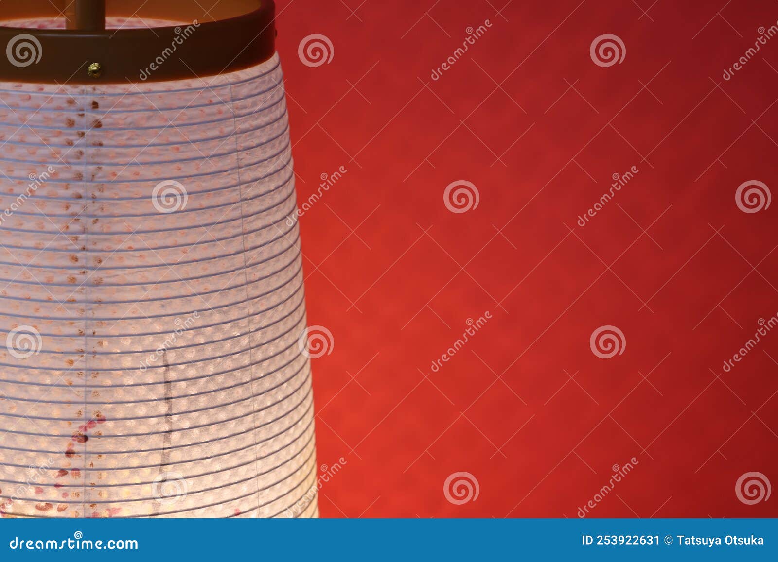 Japanese Paper Lantern in Lighting Up. Stock Image - Image of studio ...