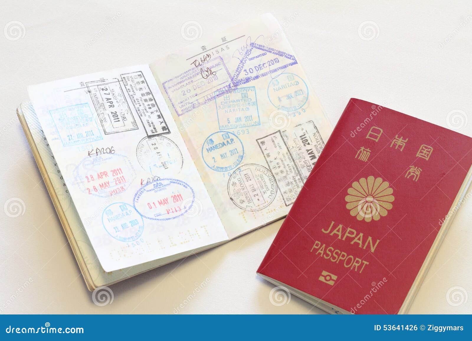 Japanese Passport Royalty-Free Stock Photography | CartoonDealer.com ...
