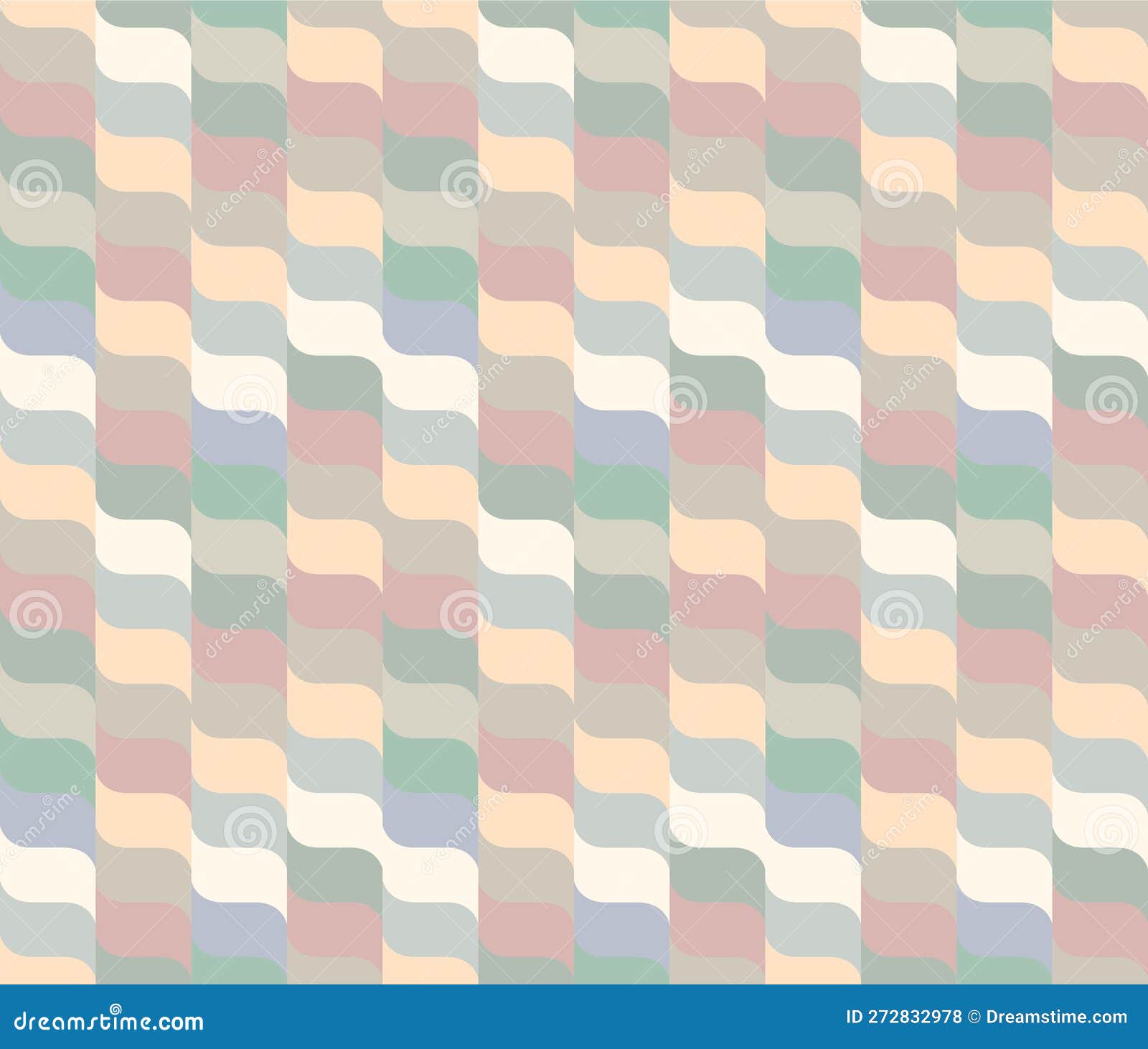 Japanese Pastel Wave Checkered Vector Seamless Pattern Stock Vector ...