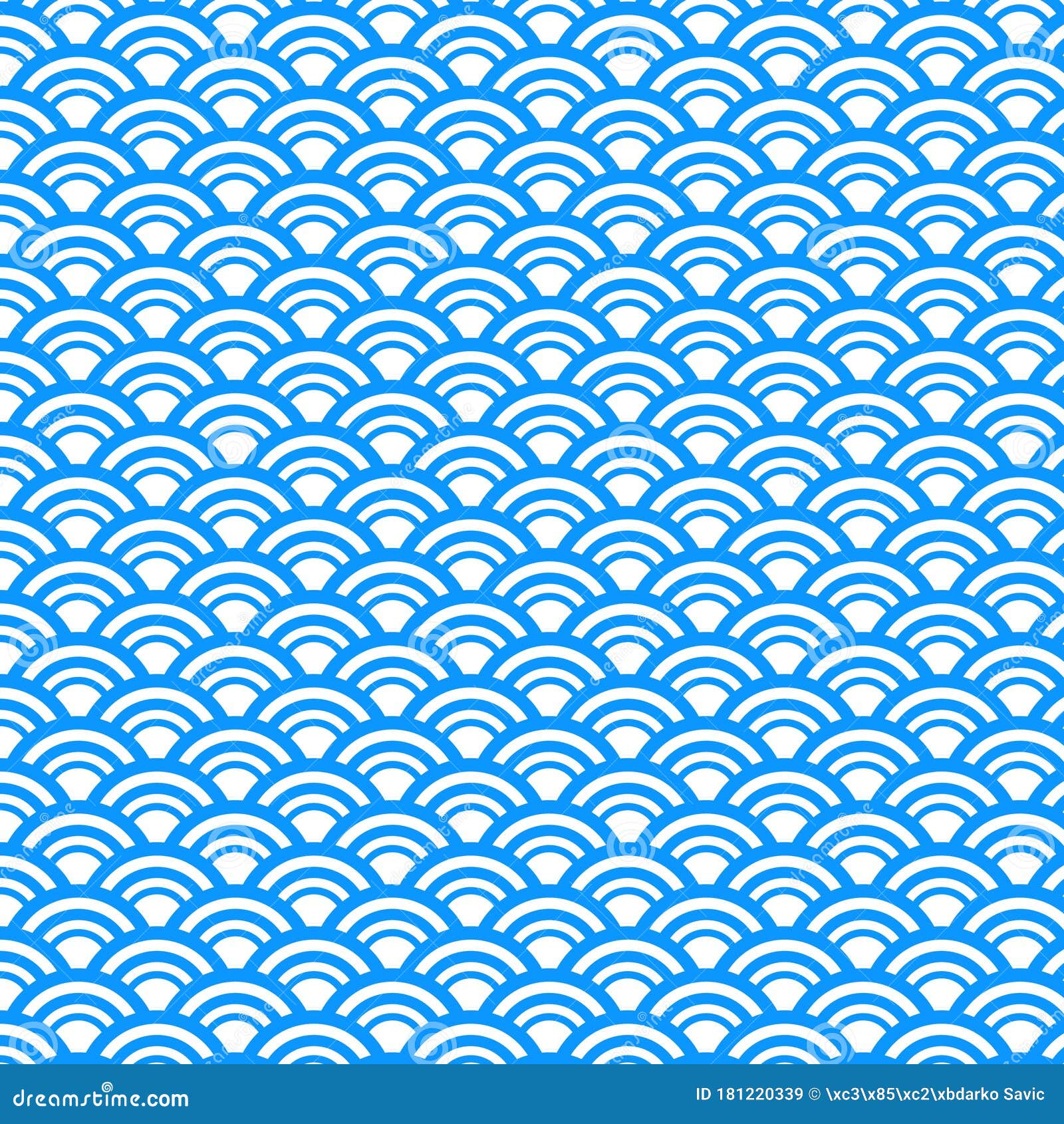 Japanese Pattern Vector Background Blue White Stock Vector ...