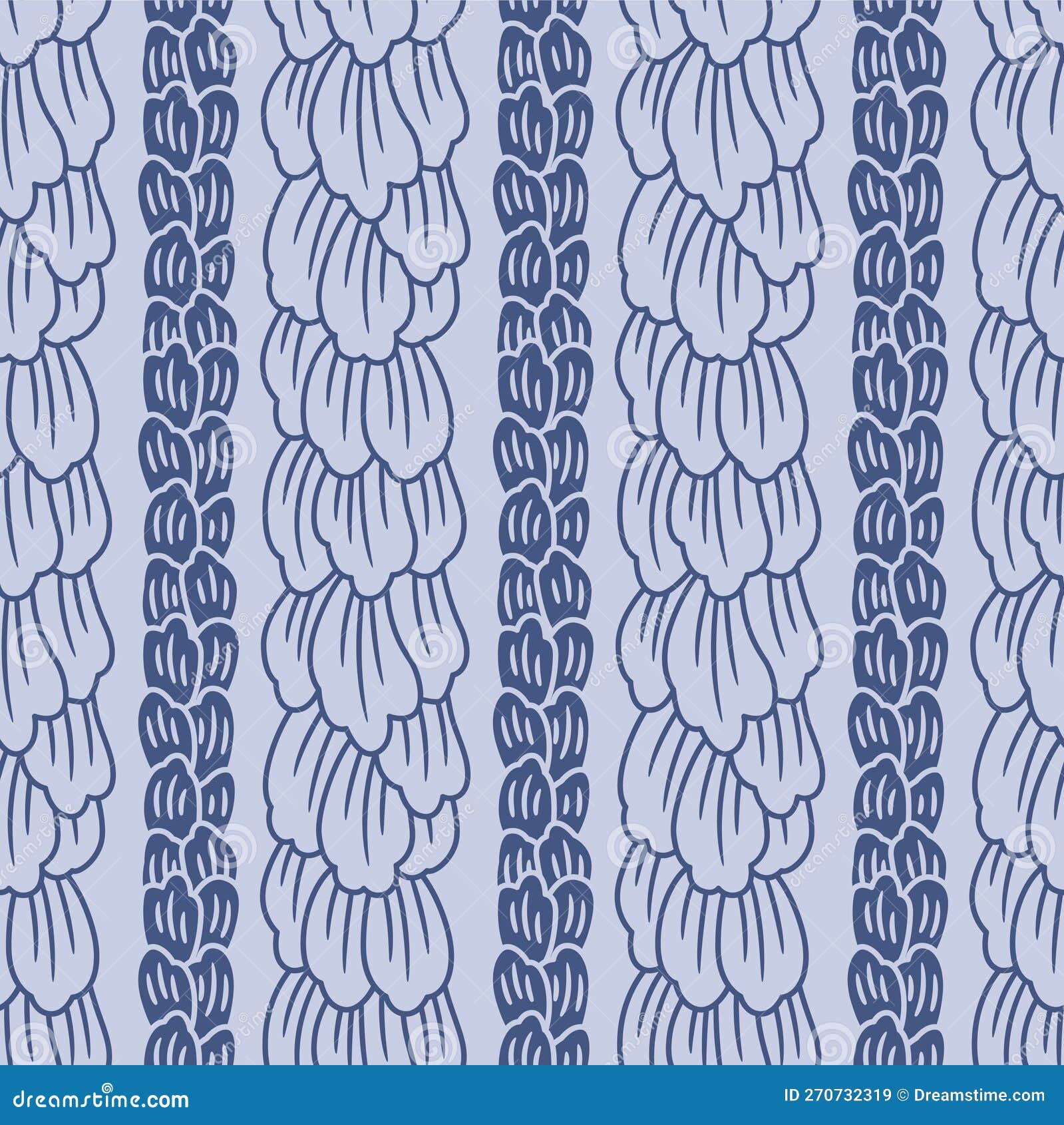 Japanese Petal Stripe Vector Seamless Pattern Stock Vector ...