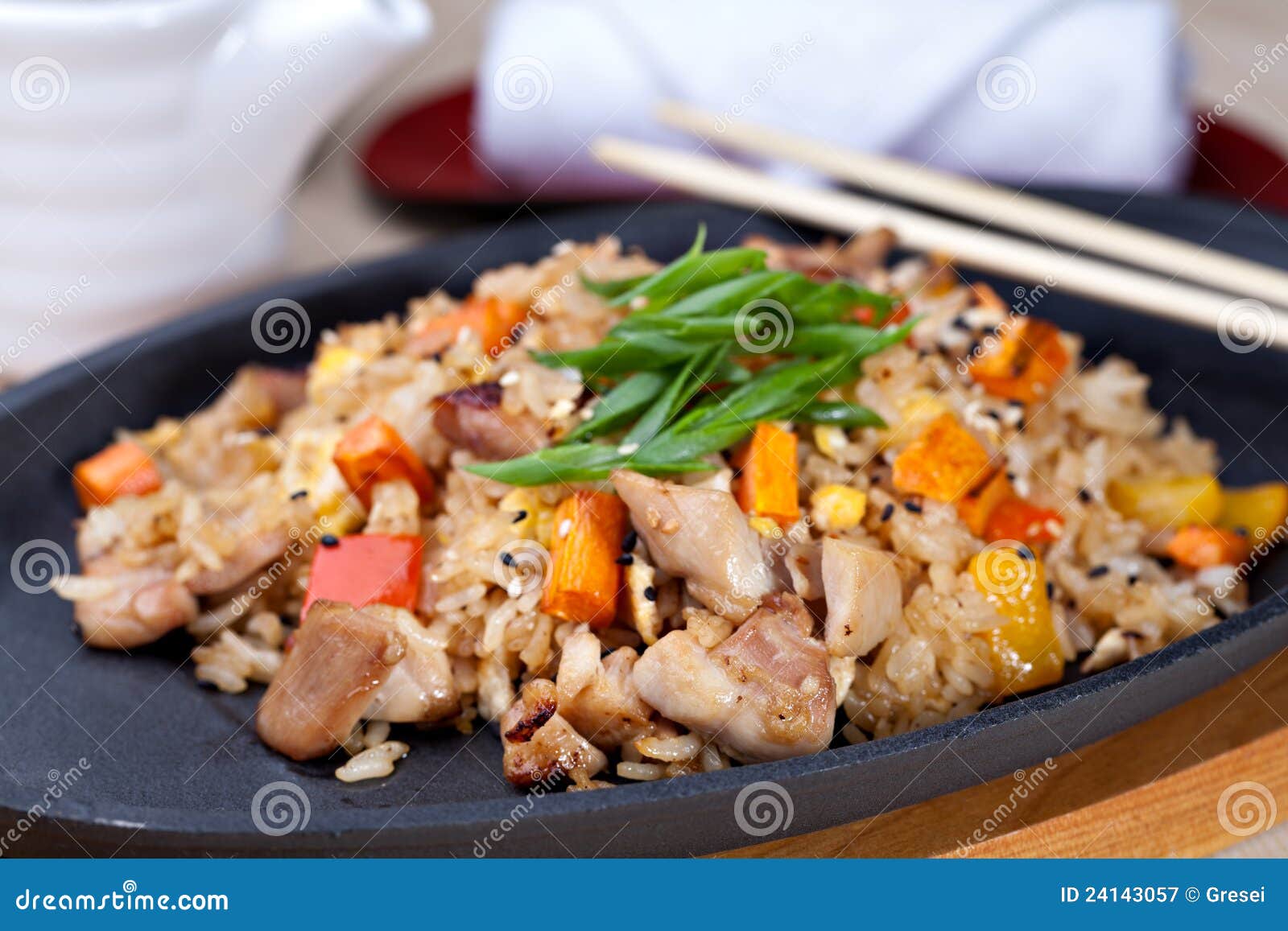 Japanese pilaf stock image. Image of cooking, asian, dash - 24143057